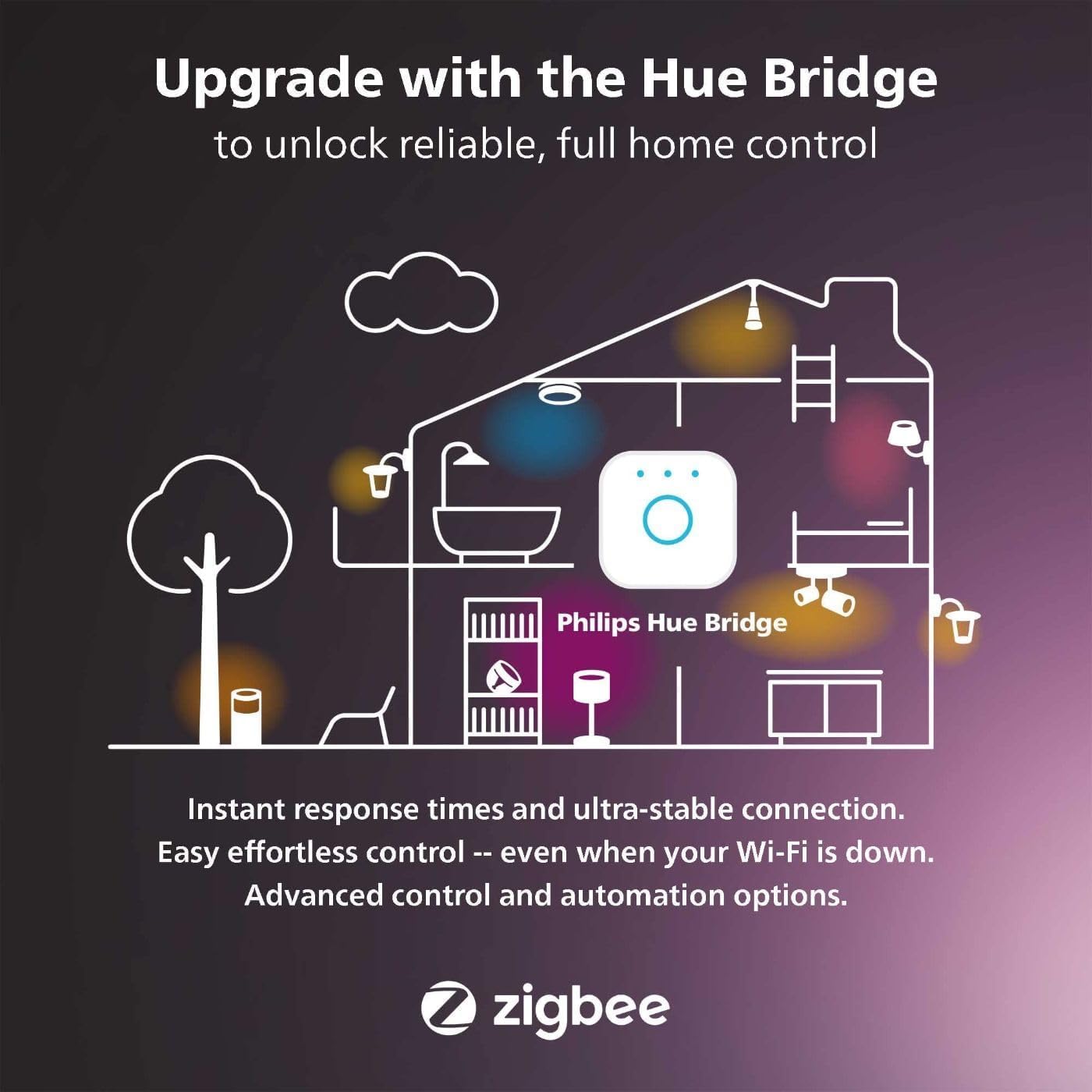 Philips Hue Gradient Signe Floor Lamp, Compatible with Alexa, Apple HomeKit and Google Assistant, Black