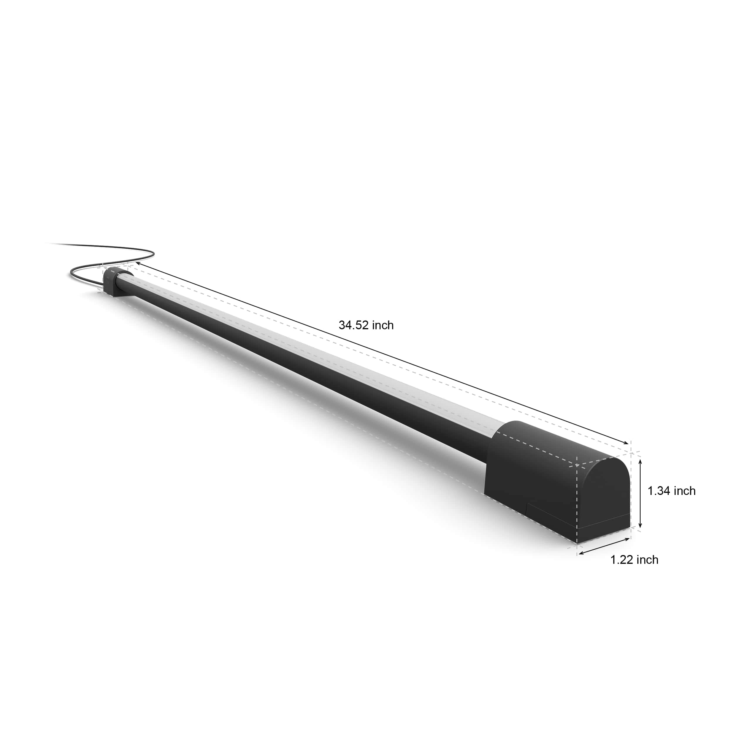 Philips Hue Play Gradient Light Tube, Compact, Black, Surround Lighting (Sync with TV, Music and Gaming), Hue Hub & Hue Sync Box Required