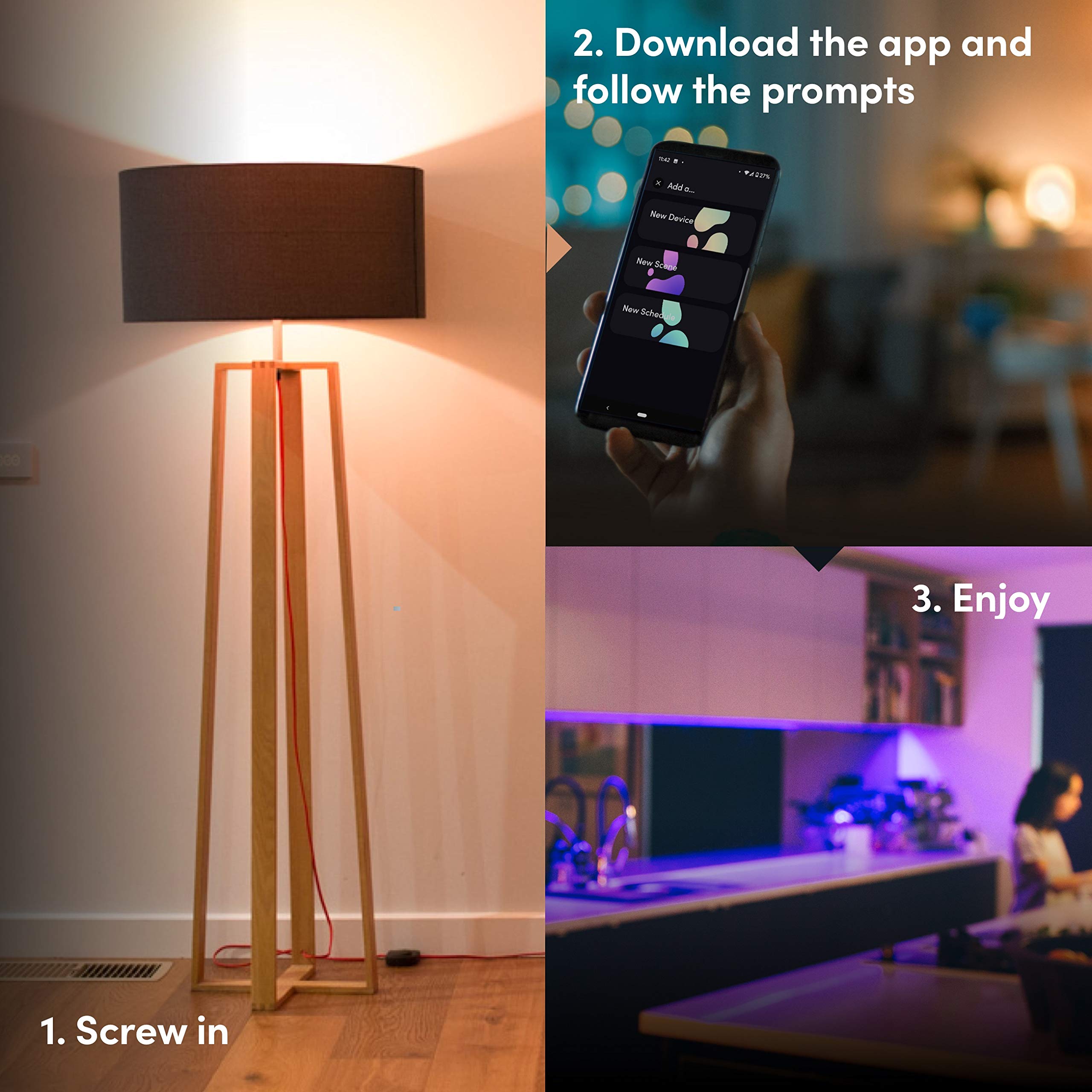 LIFX Color, 1100 lumens BR30 E26, Wi-Fi Smart LED Light Bulb, Billions of Colors and Whites, No Bridge Required, Works with Alexa, Hey Google, HomeKit and Siri, Multicolor (1-Pack)