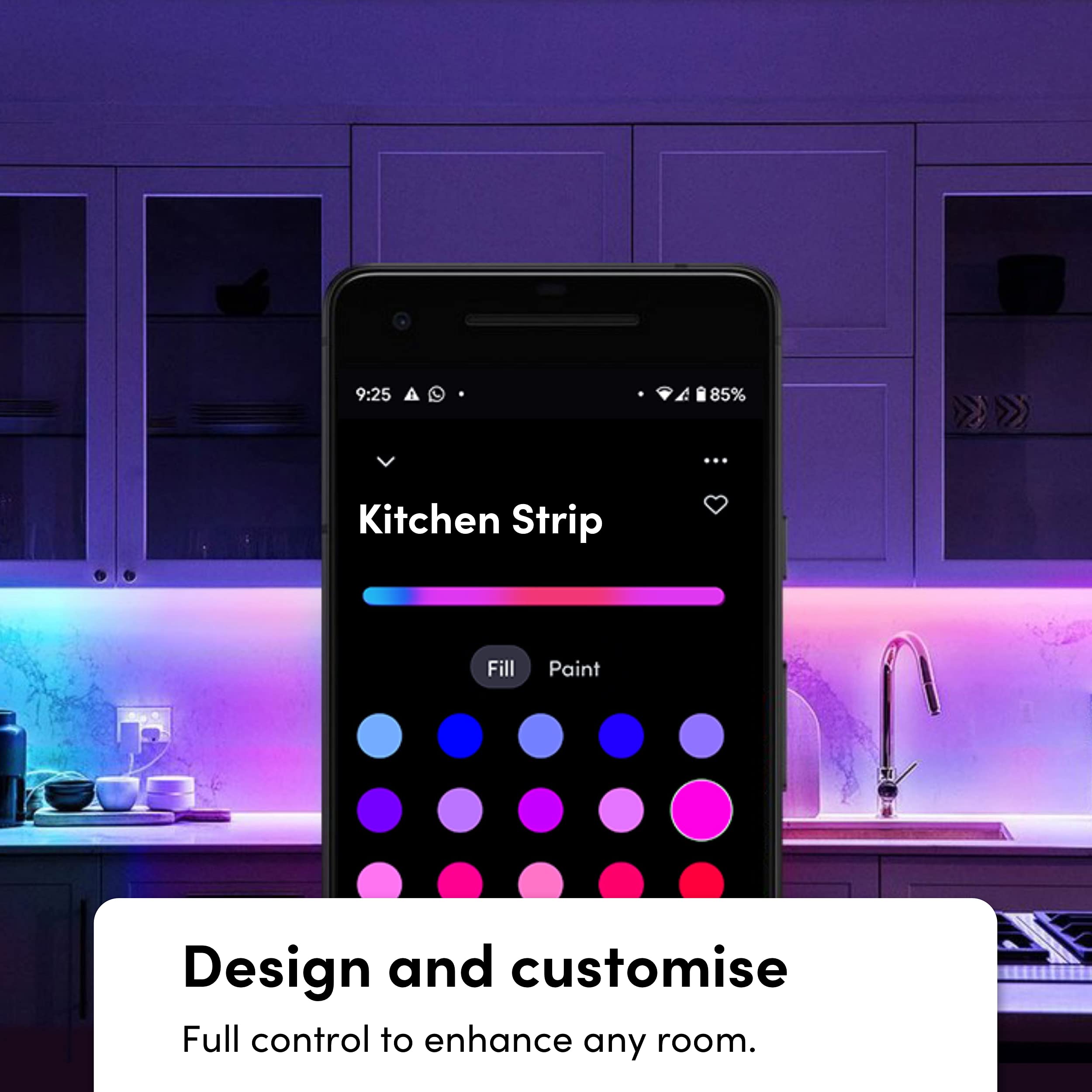 LIFX Lightstrip Color Zones, Wi-Fi Smart LED Light Strip, Full Color with Polychrome Technology™, No Bridge Required, Works with Alexa, Hey Google, HomeKit and Siri, 80" Kit