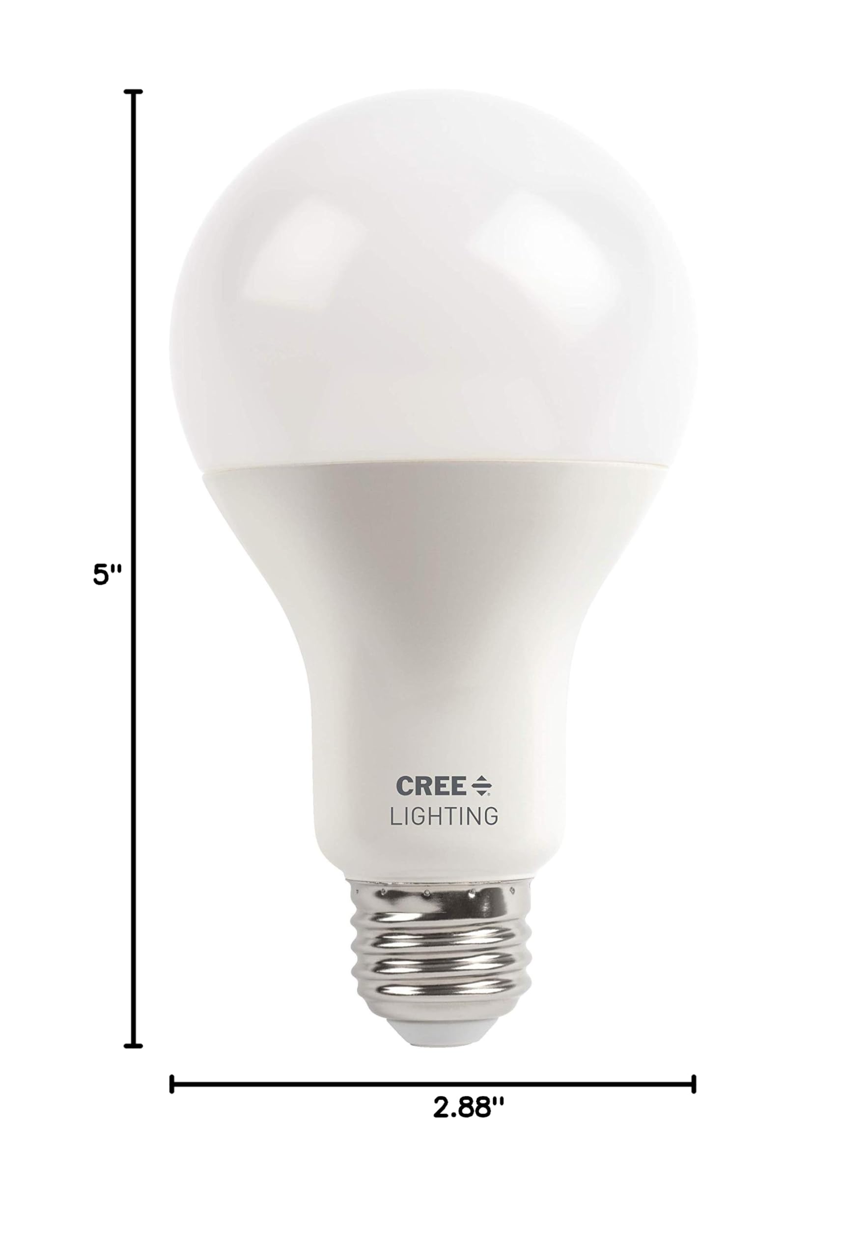 Cree Lighting Connected Max Smart Led Bulb A21 100W Tunable White + Color Changing, 2.4 Ghz, Works With Alexa And Google Home, No Hub Required, Bluetooth + Wifi, 1Pk