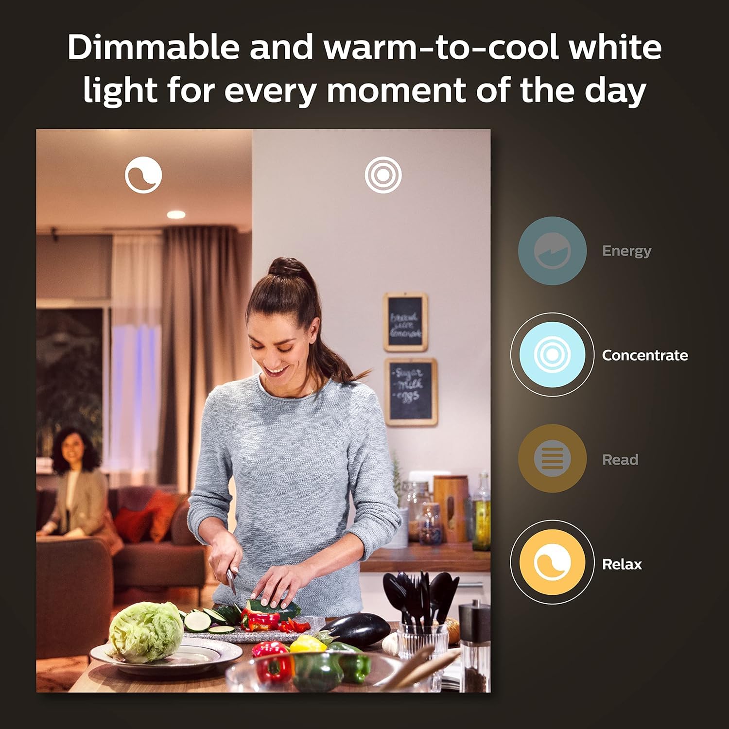Philips Hue White Smart BR30 Bulbs with Bluetooth, Hue Hub Compatible- 4 Pack, 538173-4