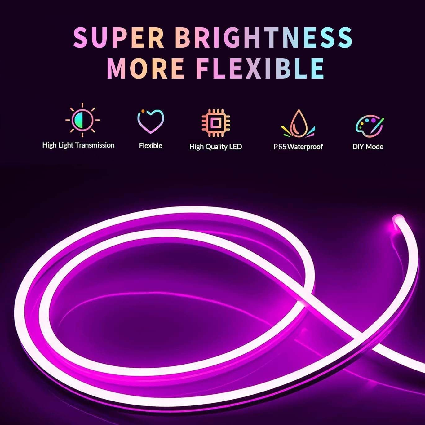 Led Lights for Bedroom, L8star 50ft Rgb Led Strip Lights with Bluetooth and Remote Control Sync to Music