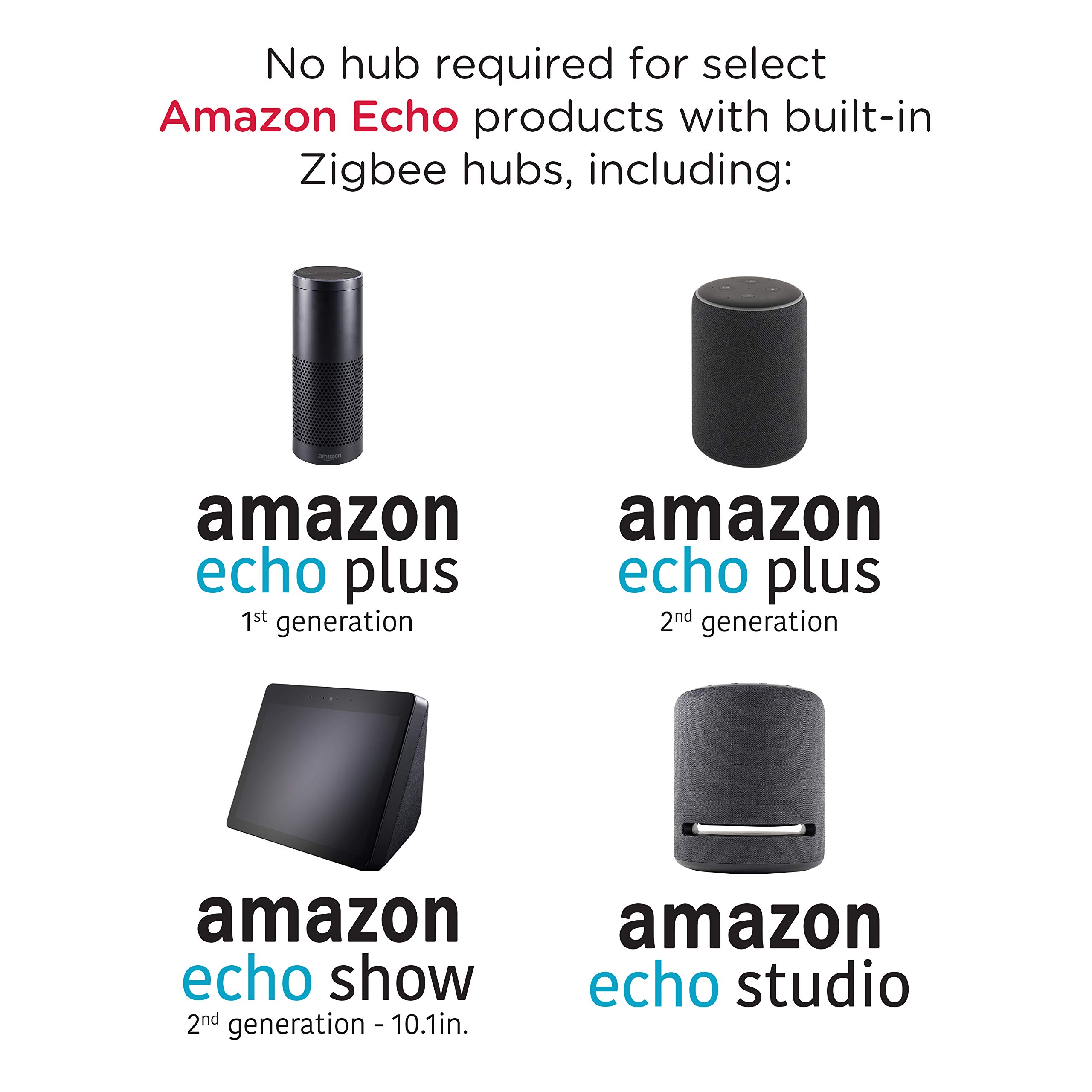 Enbrighten 43080 Zigbee Light QuickFit and SimpleWire, Pairs Directly with Echo Studio/Show 10/Plus 1st & 2nd Gen, Paddle Smart dimmer, White & Light Almond