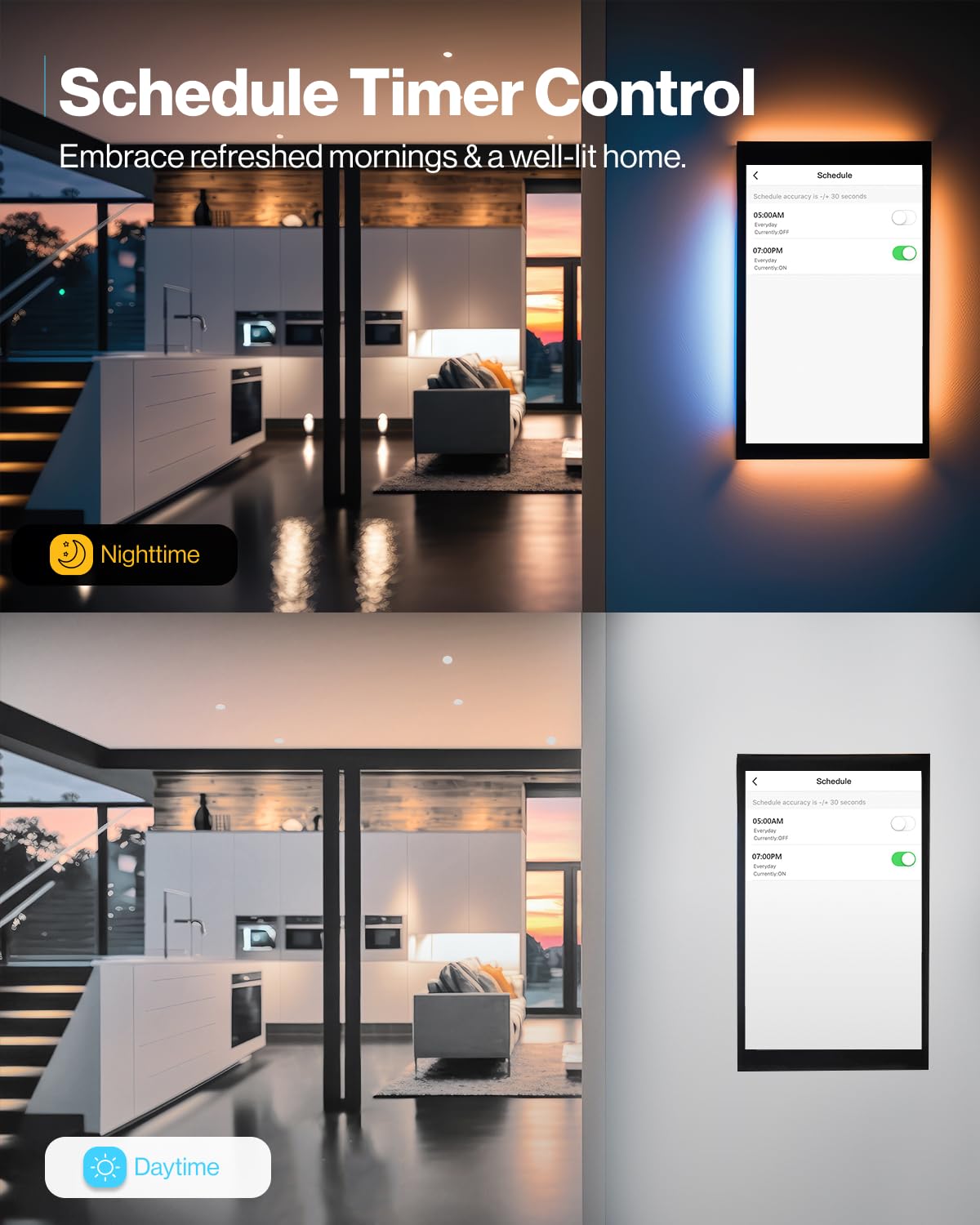 Sunco Lighting BR30 Alexa Smart Flood Light Bulbs Color Changing LED Recessed WiFi Bulb, 8W, RGBCW, Dimmable, 650 LM, Compatible with Alexa & Google Assistant, E26 Base, No Hub Required 4 Pack