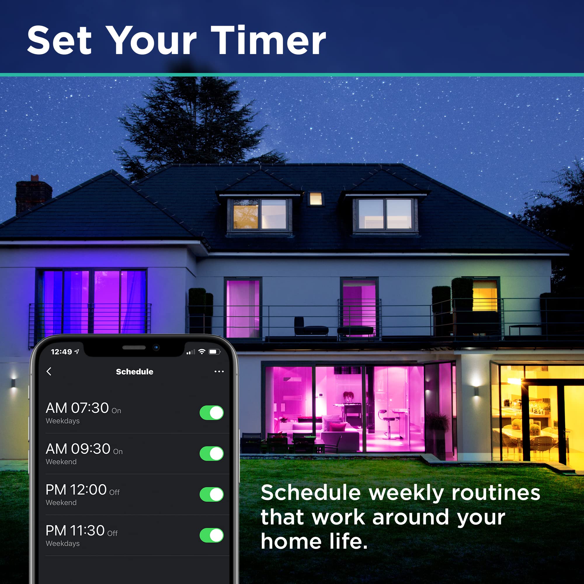 iHome Spectra Smart Spiral Edison RGBW Multicolor LED Light Bulb, G25/E26, 440 Lumens, 5.5W (40W Equivalent), Tunable and Dimmable Color Changing WiFi Smart Bulb, Works with Alexa and Google Home