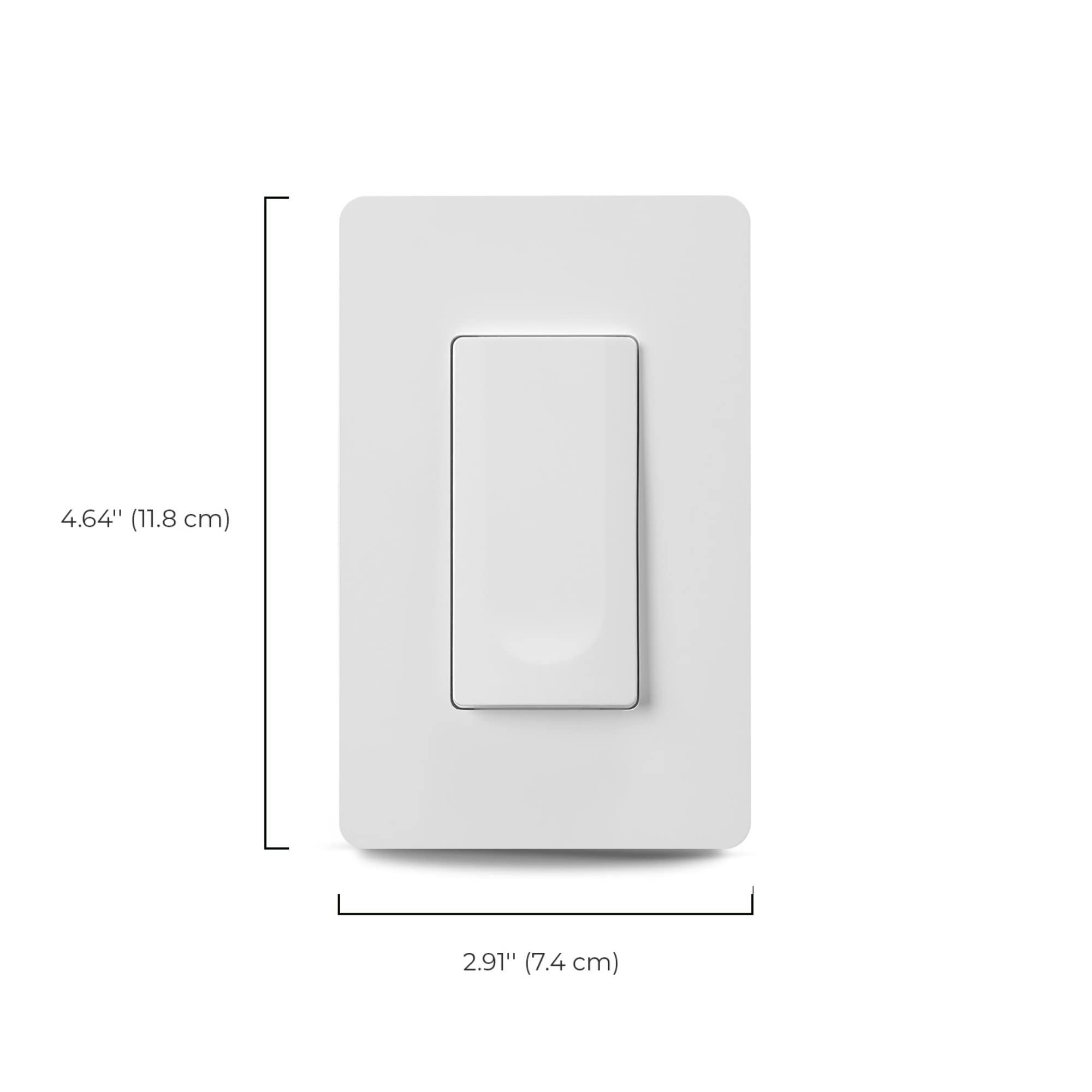 Globe Electric 50586 Works with Alexa Only Wi-Fi Smart Indoor On/Off Smart Switch,2.4Ghz WiFi, Neutral Wire Required, Voice Activated, White, Wall Plate Included, Smart Home Automation