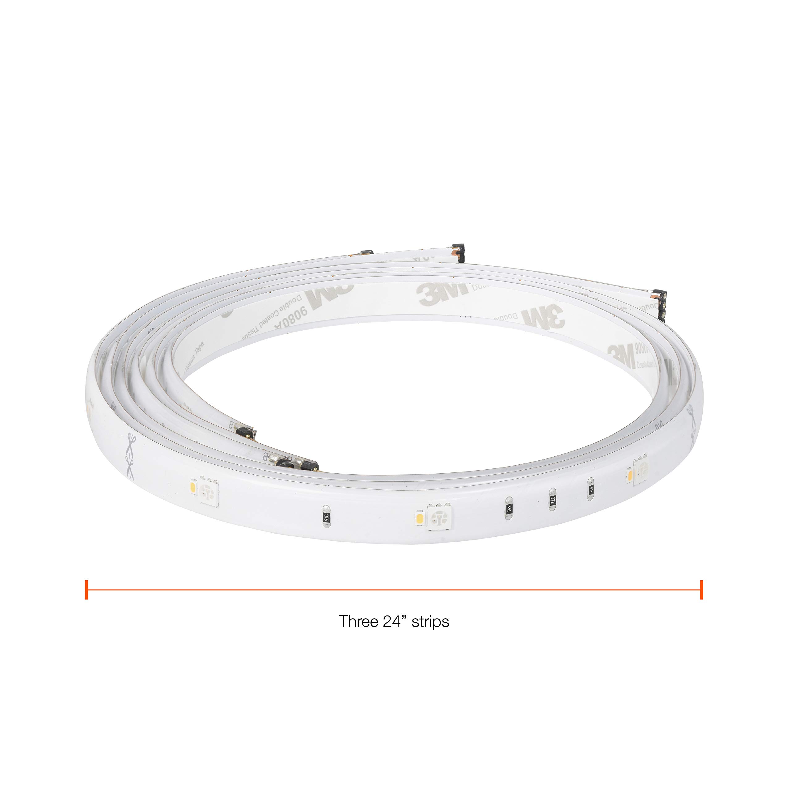 SYLVANIA Smart ZigBee Flex Strip, RGBW Full Color and Tunable White Starter Kit, Works with SmartThings, Wink, and Amazon Echo Plus, Hub Needed for Alexa and Google Assistant - 1 Pack