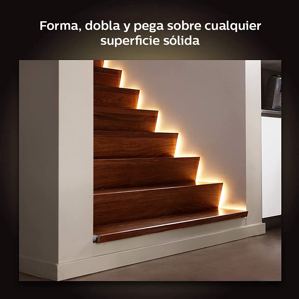 Philips Hue 800276 White and Color Ambiance LightStrip Plus Dimmable LED Smart Light (Requires Hue Hub, Works with Alexa, HomeKit & Google Assistant), 80 inch