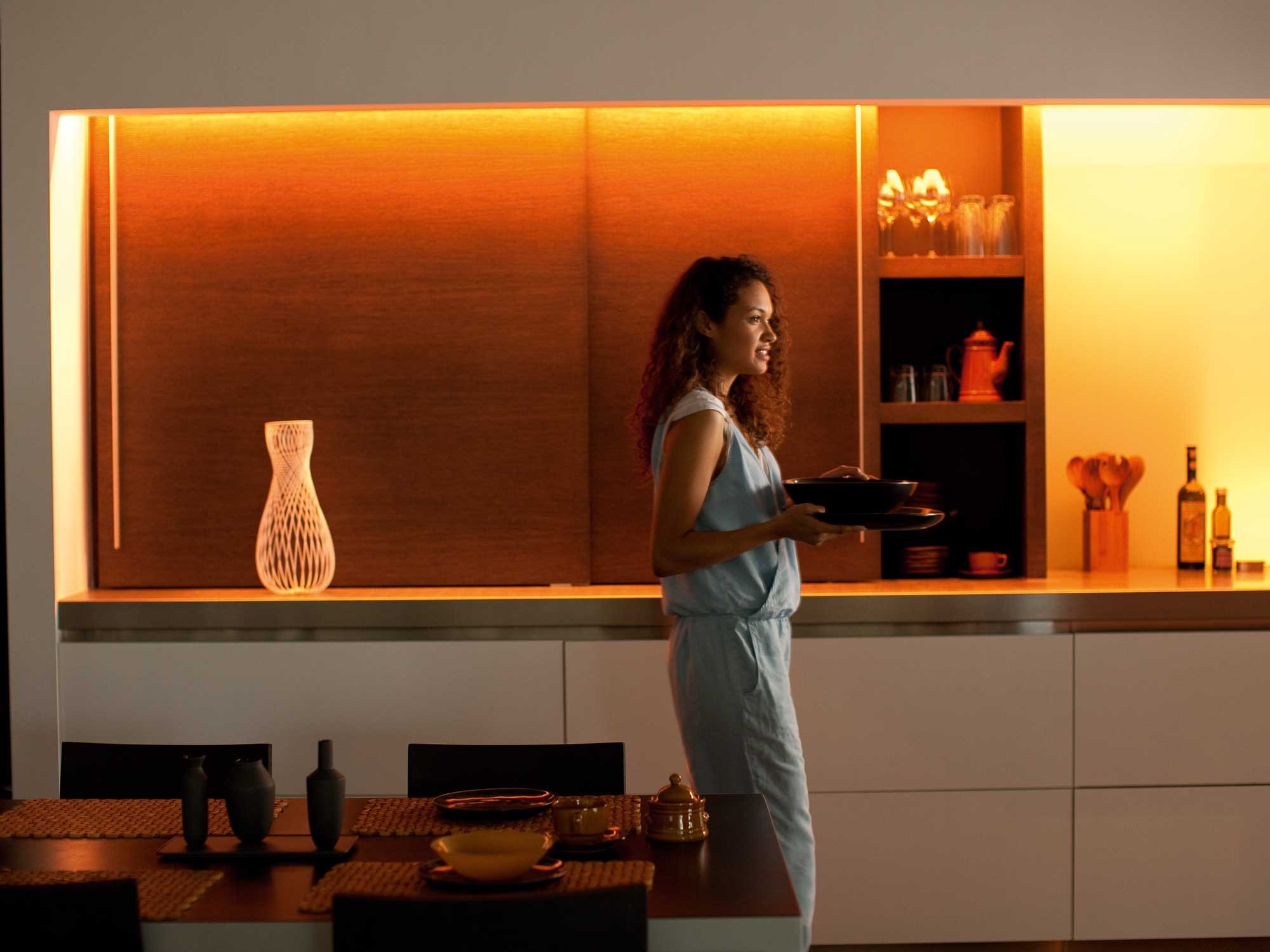Philips Hue 800276 White and Color Ambiance LightStrip Plus Dimmable LED Smart Light (Requires Hue Hub, Works with Alexa, HomeKit & Google Assistant), 80 inch