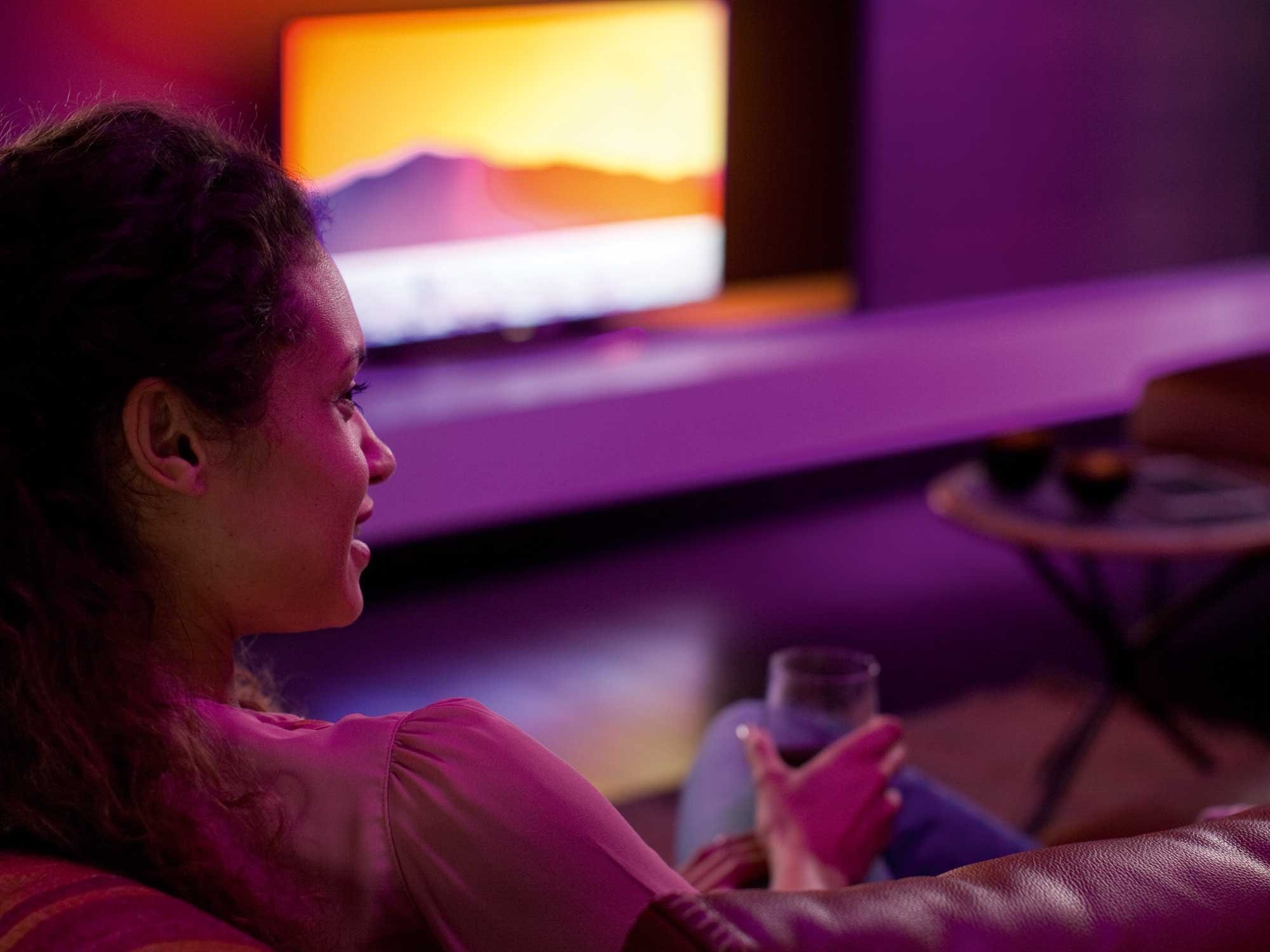 Philips Hue 800276 White and Color Ambiance LightStrip Plus Dimmable LED Smart Light (Requires Hue Hub, Works with Alexa, HomeKit & Google Assistant), 80 inch