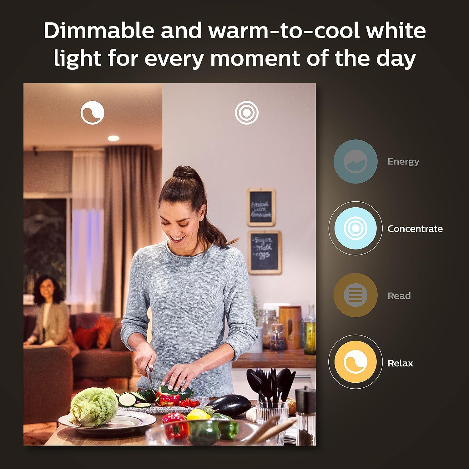 Philips Hue White A19 LED Smart Bulb, Bluetooth & Zigbee Compatible (Hue Hub Optional), Works with Alexa & Google Assistant, 2 Bulbs