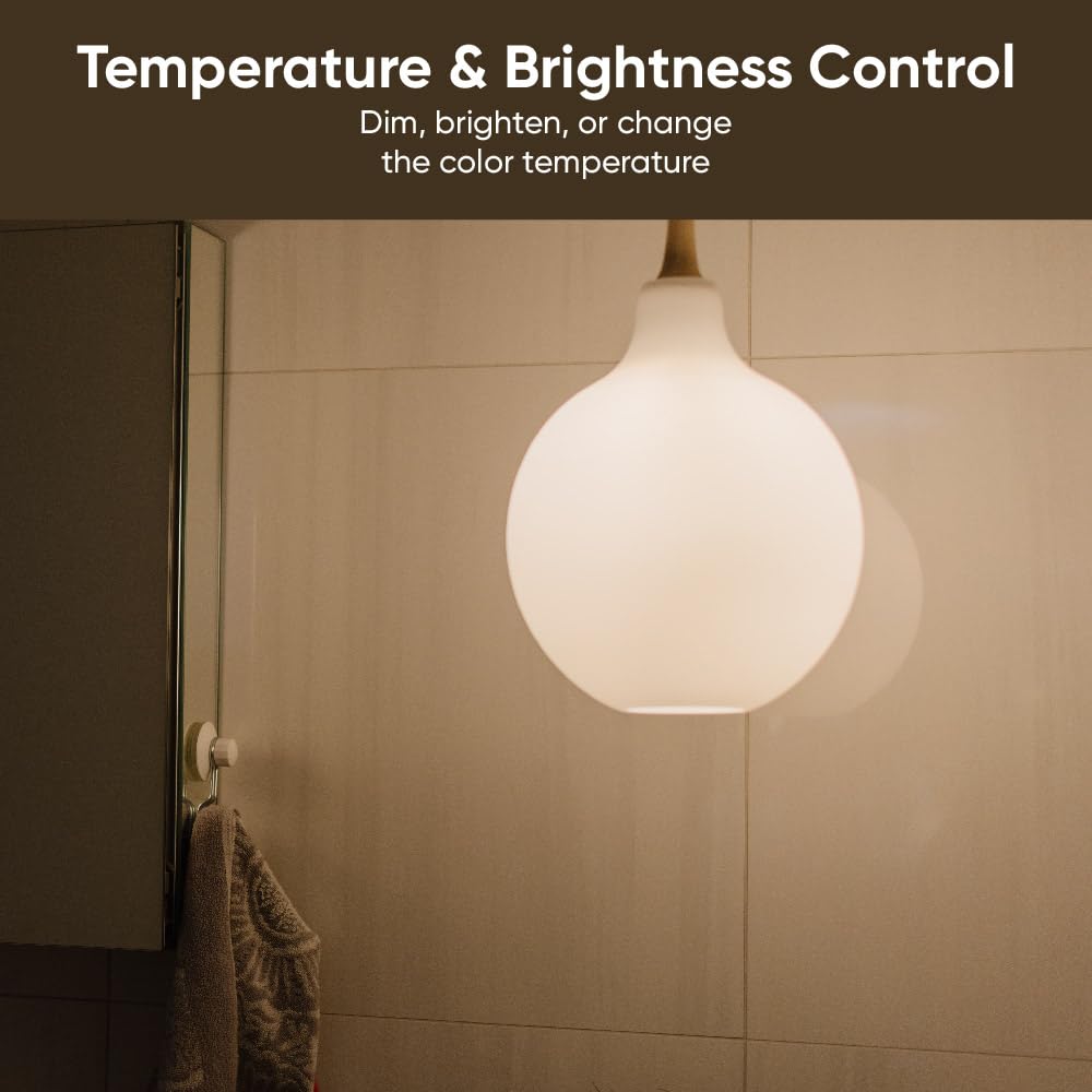 WYZE Bulb White, 800 Lumen, 90+CRI WiFi Tunable-White A19 Smart Light Bulb, Compatible with Alexa and Google Assistant, Four-Pack
