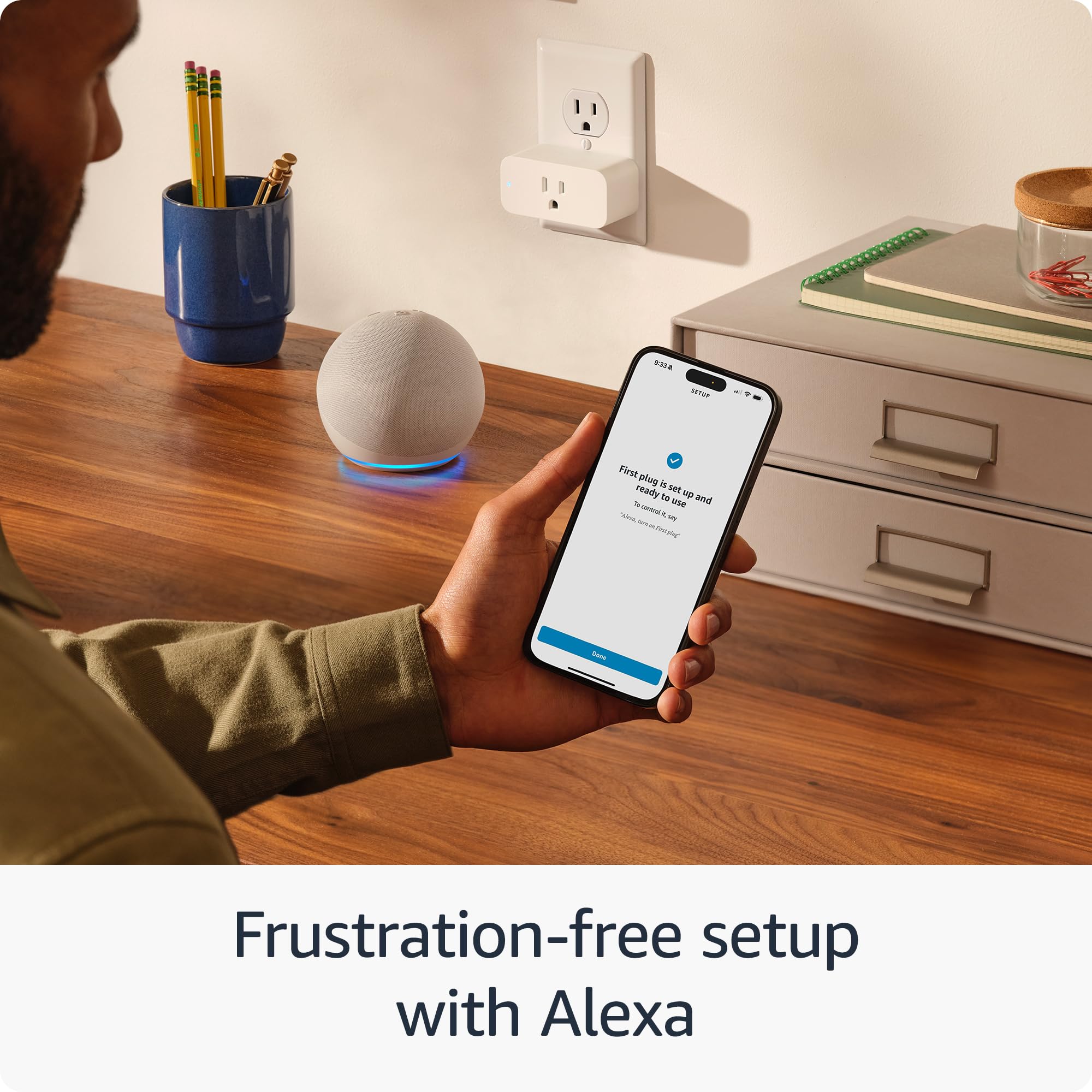 Amazon Smart Plug, for home automation, Works with Alexa - A Certified for Humans Device