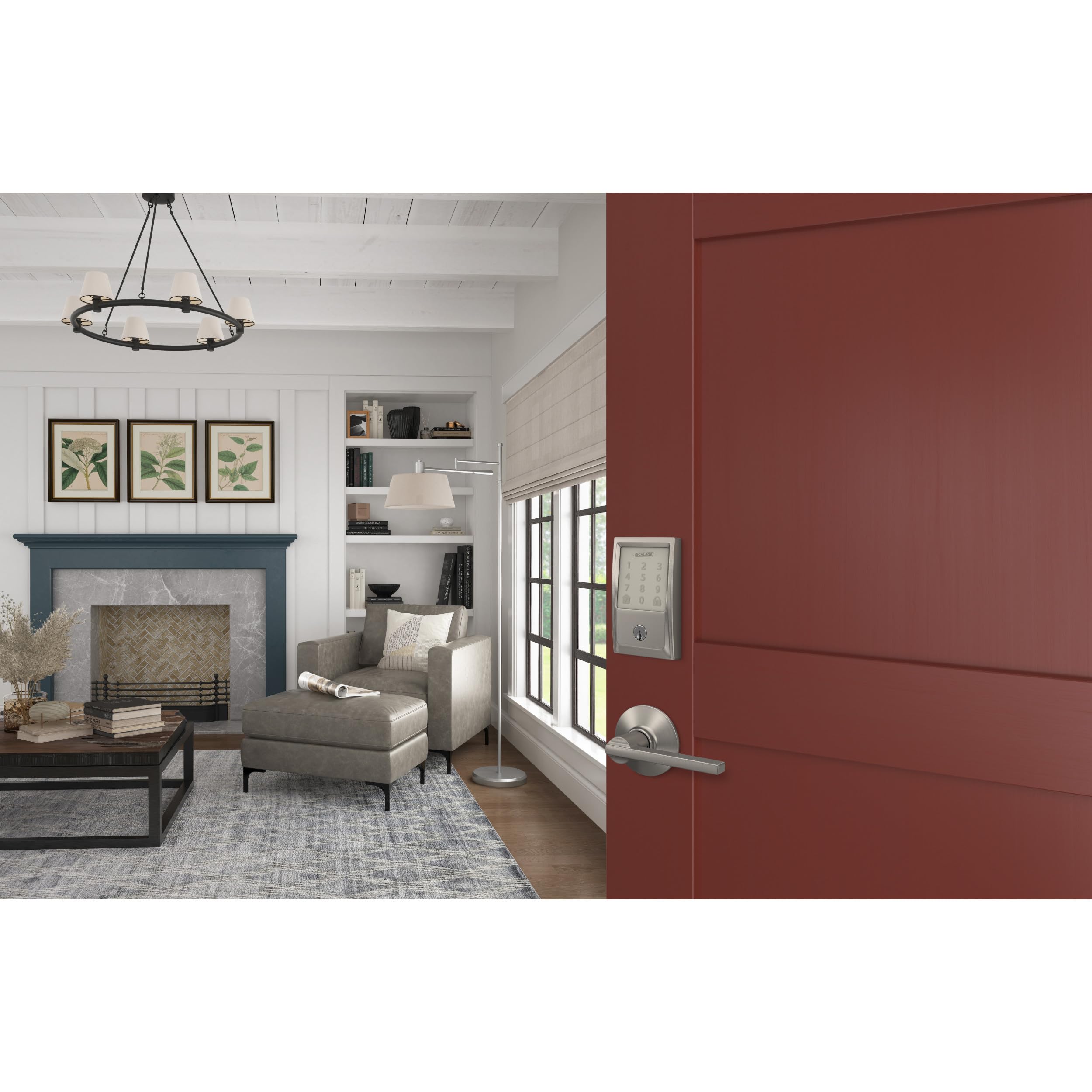 Schlage Encode Smart Wi-Fi Deadbolt with Century Trim in Satin Nickel