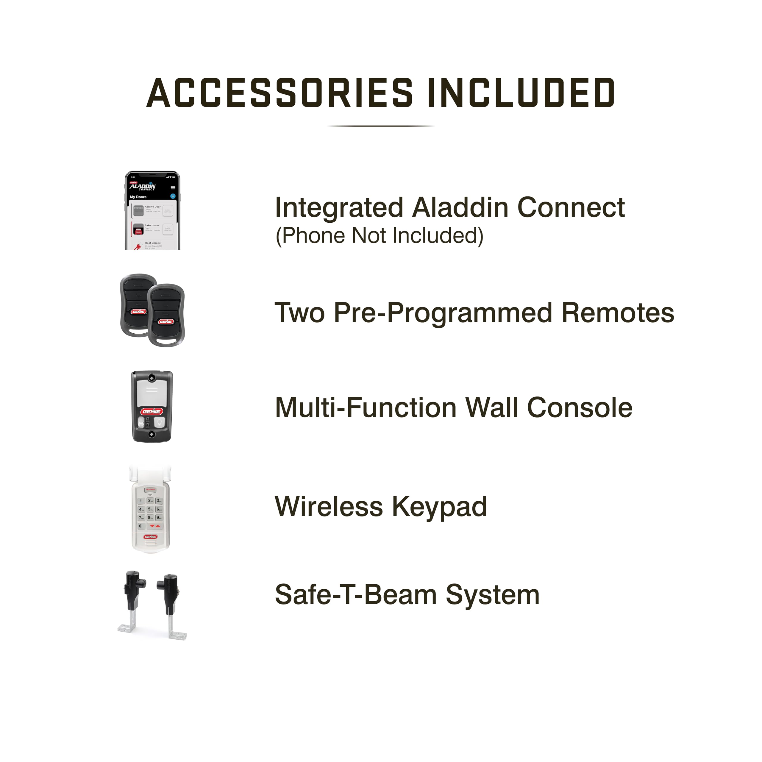 Genie QuietLift Connect – WiFi Smart Garage Door Opener with Added Wireless Keypad, ¾ HPC Smart Belt Drive – Compatible with Alexa and Google Assistant, Model 3053-TKV