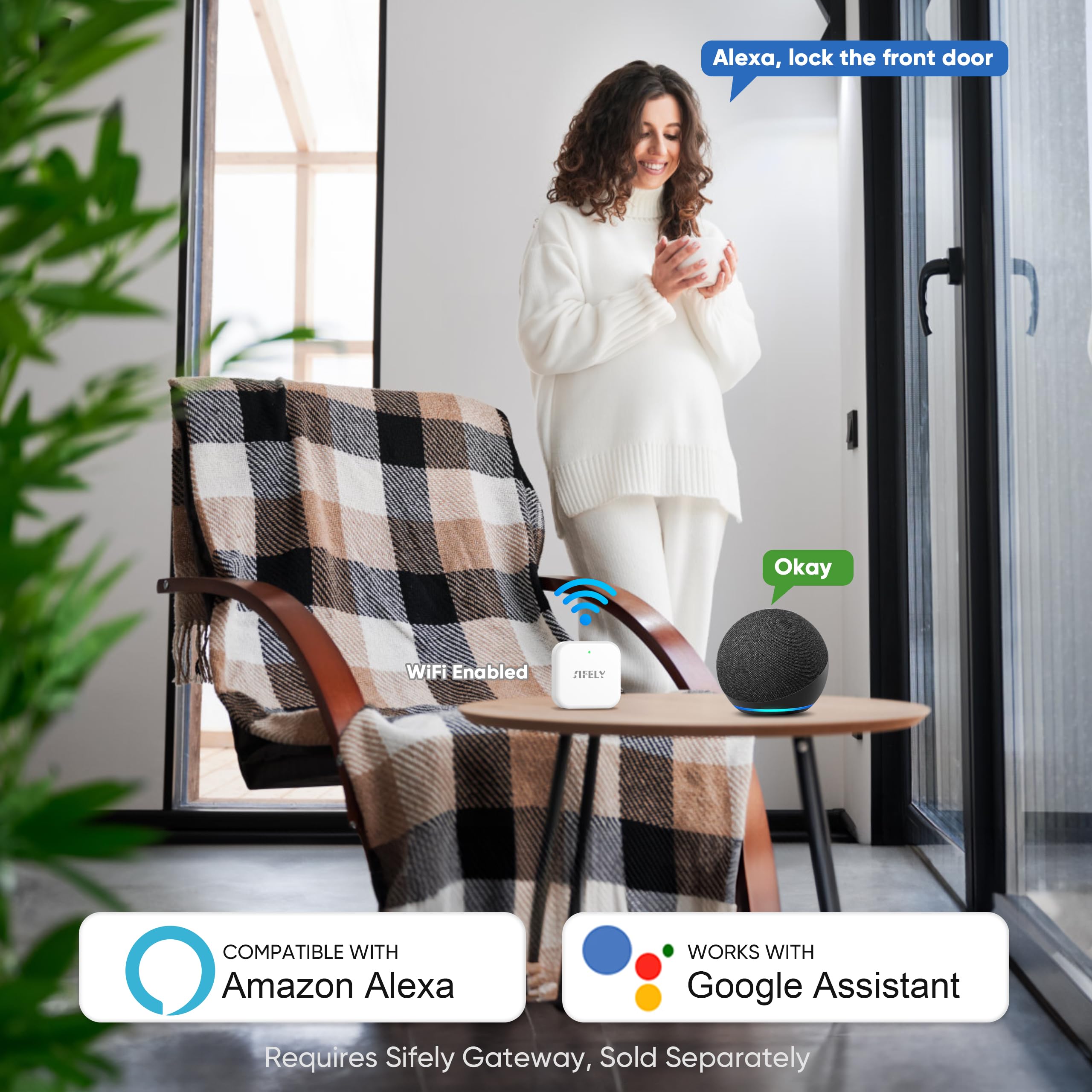 Sifely Keyless Entry Door Lock, Keypad Door Lock, Keyless Door Lock, Fingerprint Door Lock, Biometric Door Lock, Keypad Entry Door Lock, Passcode Code Door Lock, Digital Smart Door Lock (Smart Lock)