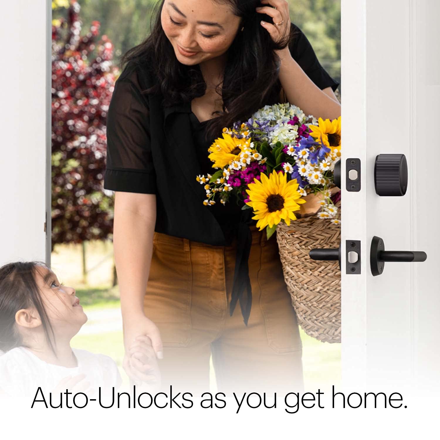 August Wi-Fi, (4th Generation) Smart Lock β Fits Your Existing Deadbolt in Minutes, Matte Black