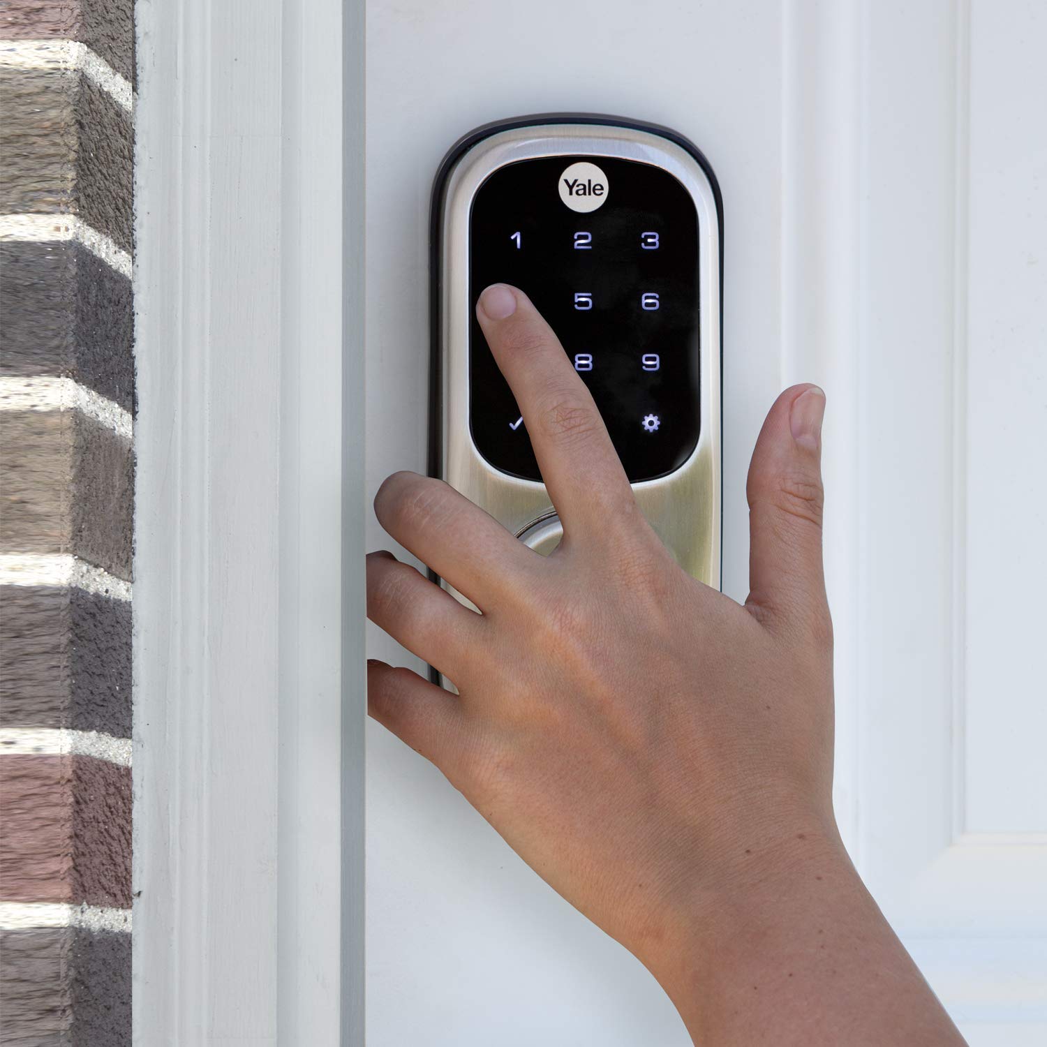 Yale Assure Lock Touchscreen, Wi-Fi Smart Lock - Works with the Yale Access App, Amazon Alexa, Google Assistant, HomeKit, Phillips Hue and Samsung SmartThings, Satin Nickel
