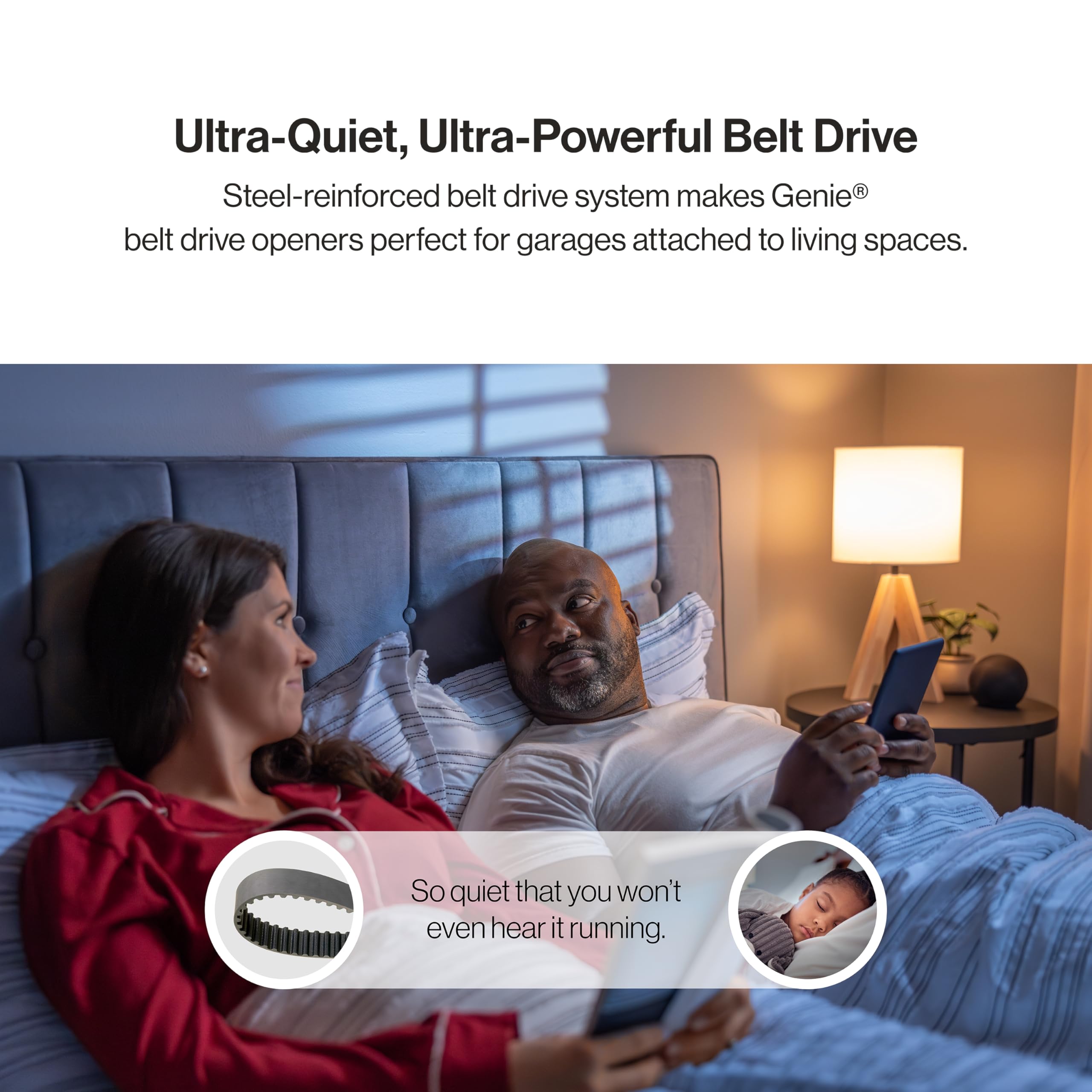 Genie 7155-TKV Smart Garage Door Opener StealthDrive Connect - Ultra Quiet opener, WiFi, Battery Backup - Works with Alexa & Google Home