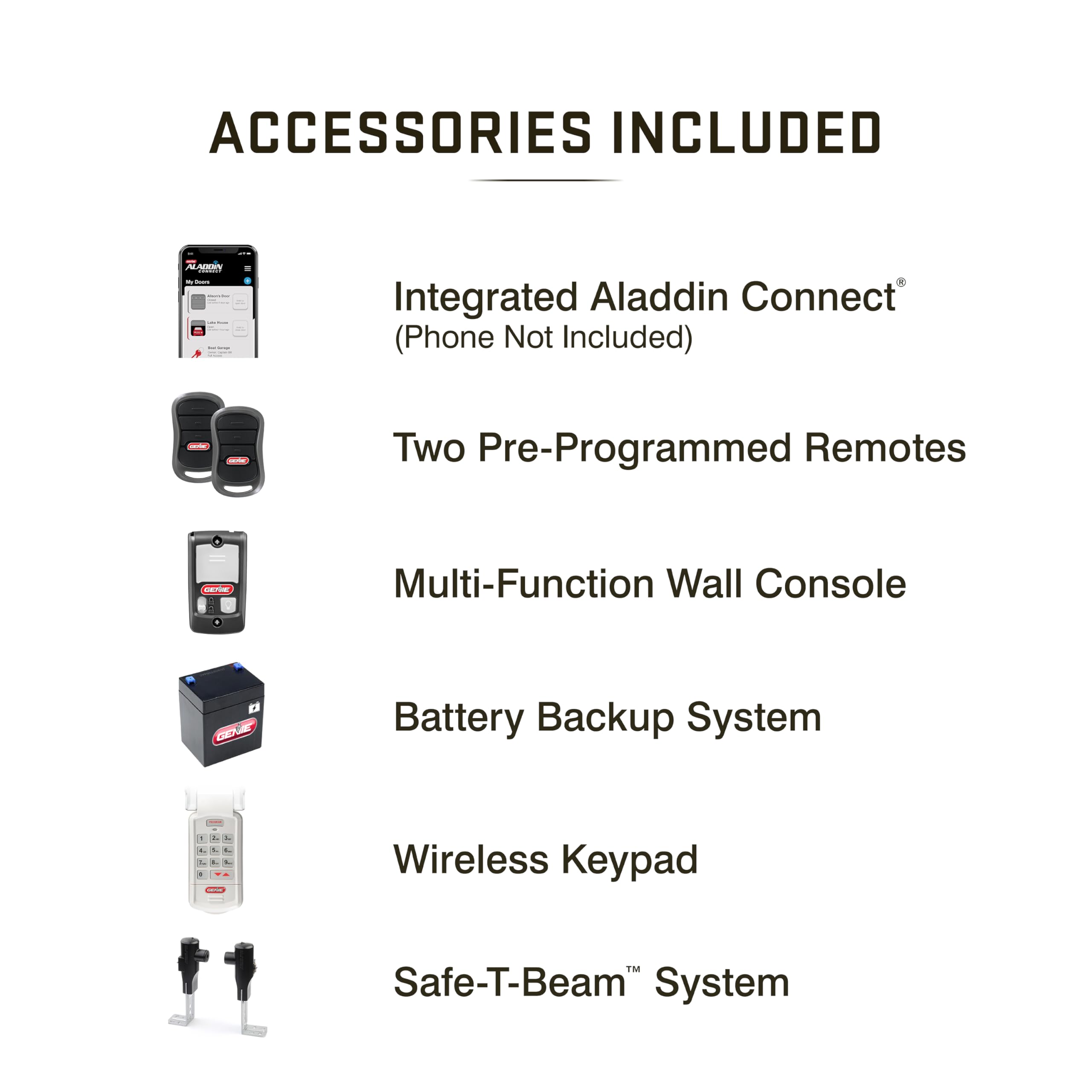 Genie 7155-TKV Smart Garage Door Opener StealthDrive Connect - Ultra Quiet opener, WiFi, Battery Backup - Works with Alexa & Google Home