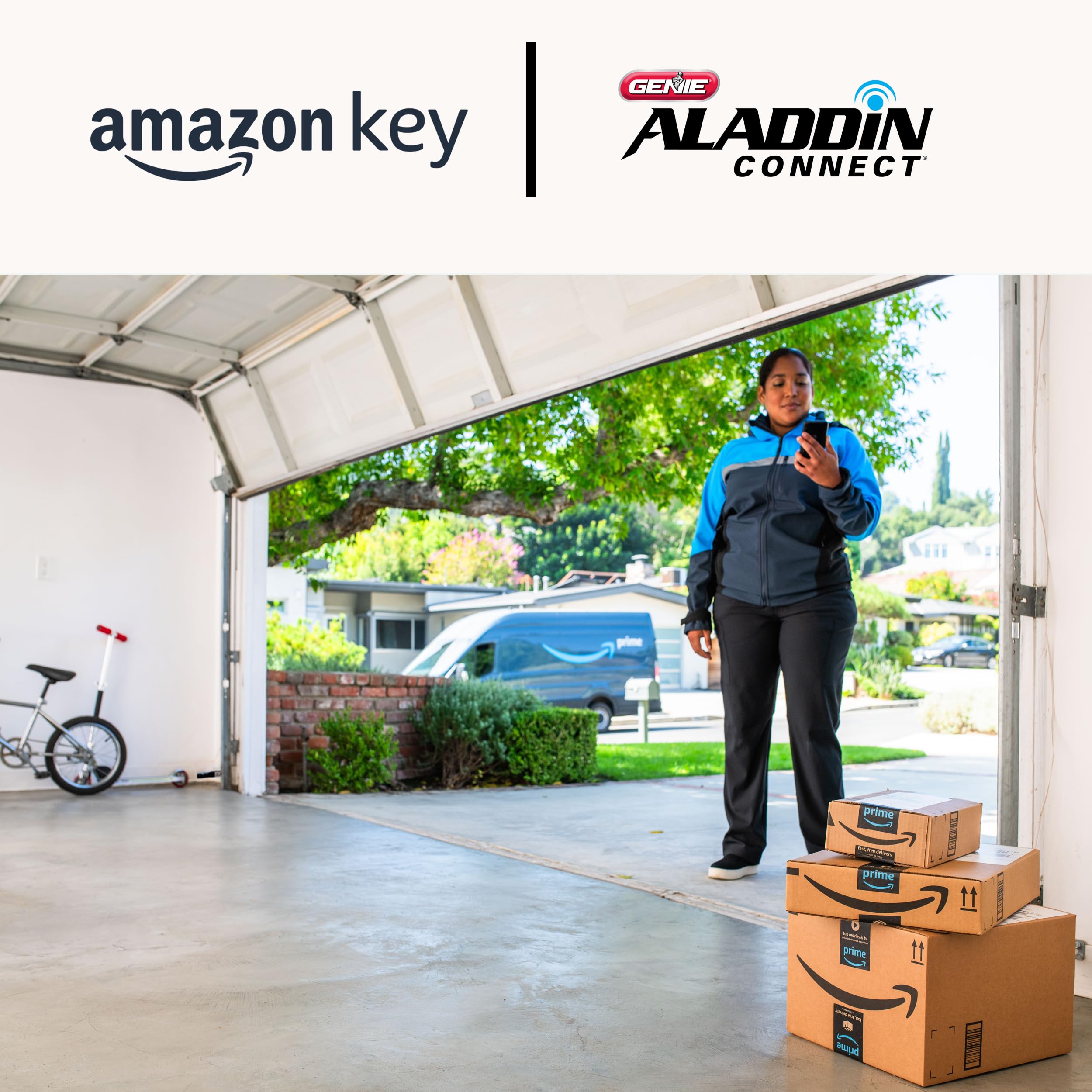 Genie 7155-TKV Smart Garage Door Opener StealthDrive Connect - Ultra Quiet opener, WiFi, Battery Backup - Works with Alexa & Google Home