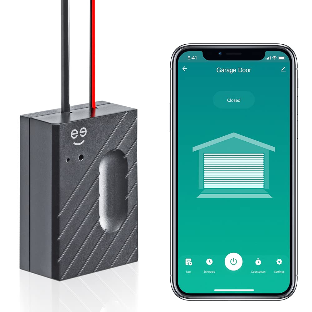 Geeni Smart Garage Door Opener, WiFi App Controlled Garage Opener, Compatible with Alexa and Google Home, No Remote Required