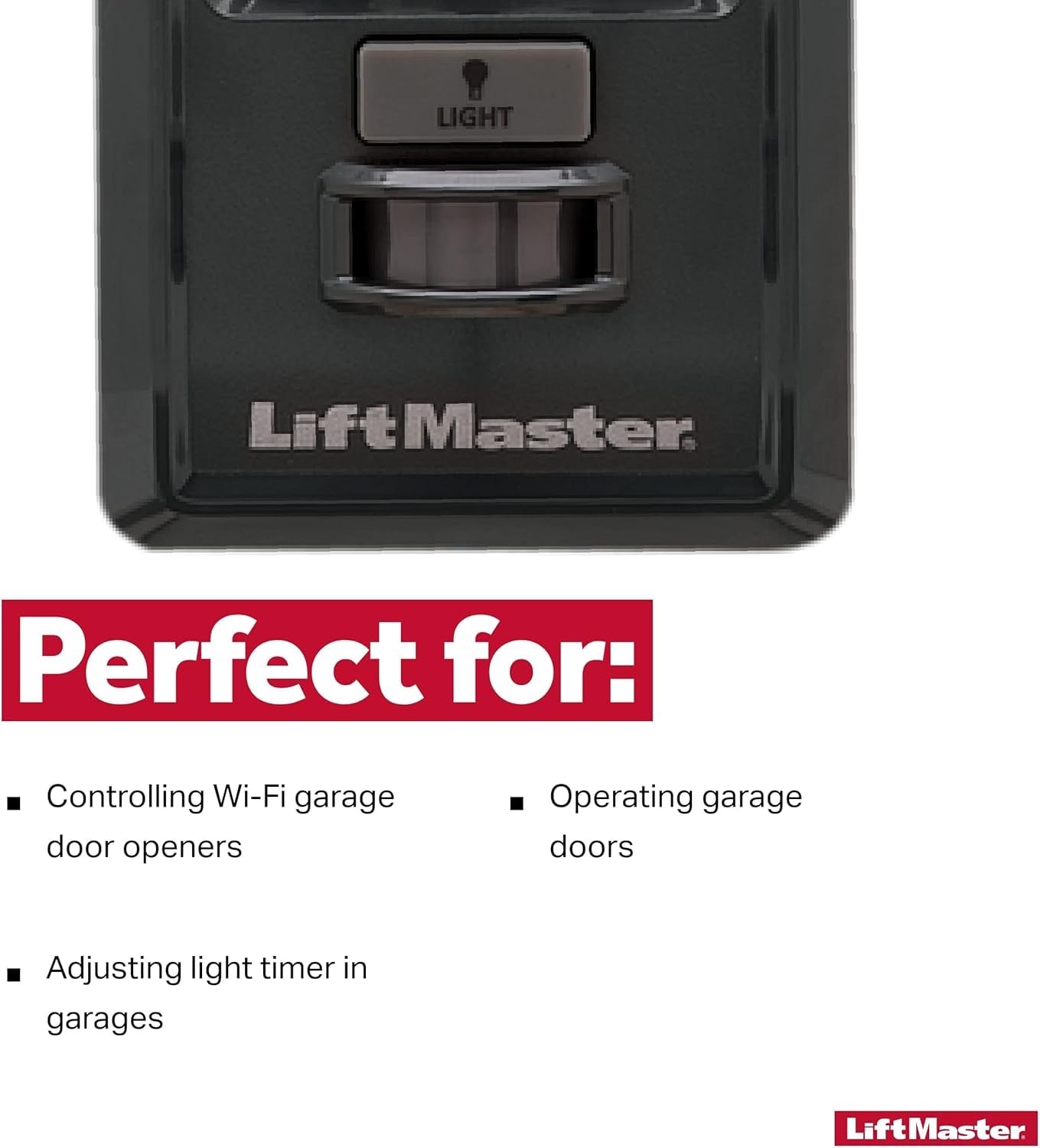 LiftMaster 881LMW Wi-Fi Motion-Detecting Control Panel with Timer-to-Close and Automatic Lighting