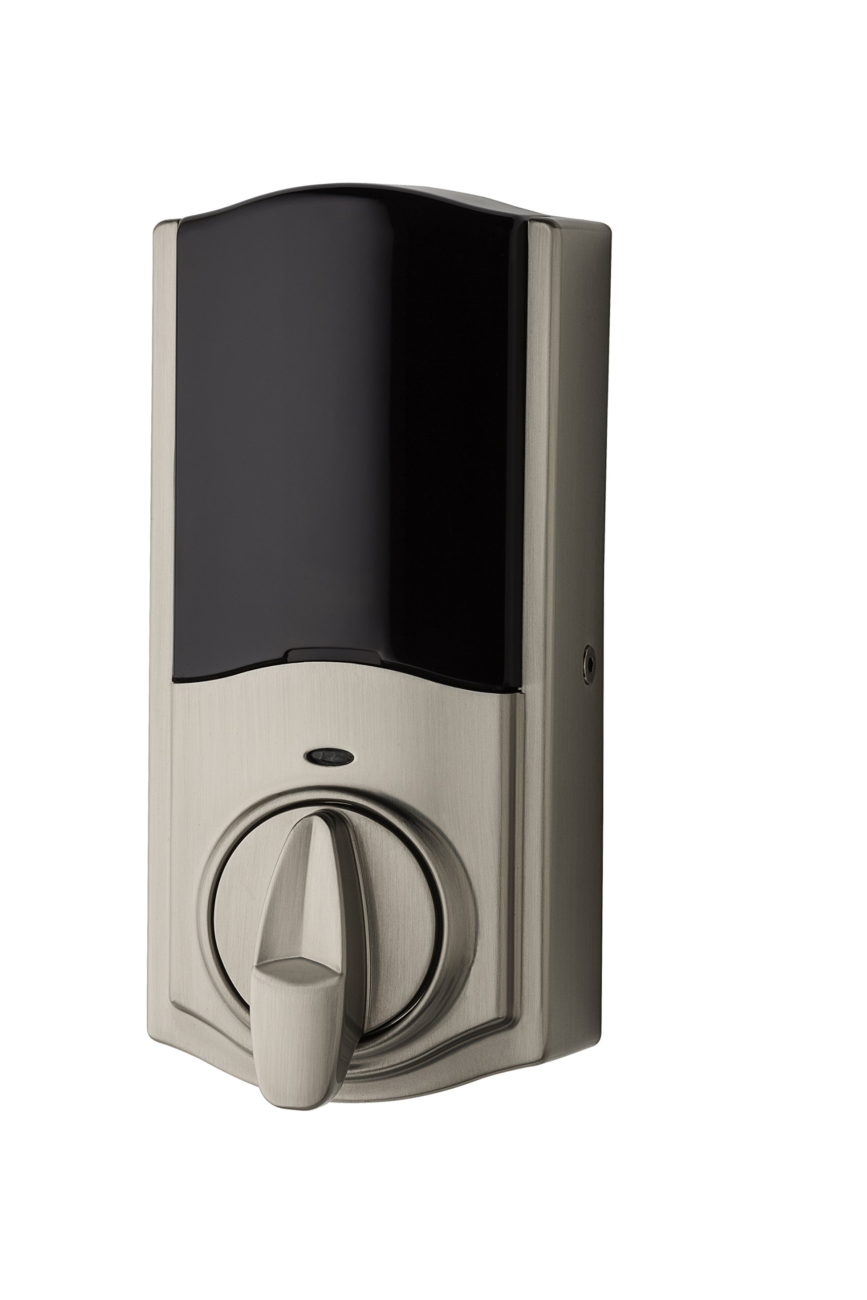 Kwikset - Kevo 99250-202 Kevo 2nd Gen Bluetooth Touch-to-Open Smart Keyless Entry Electronic Deadbolt Door Lock Featuring SmartKey Security, Satin Nickel