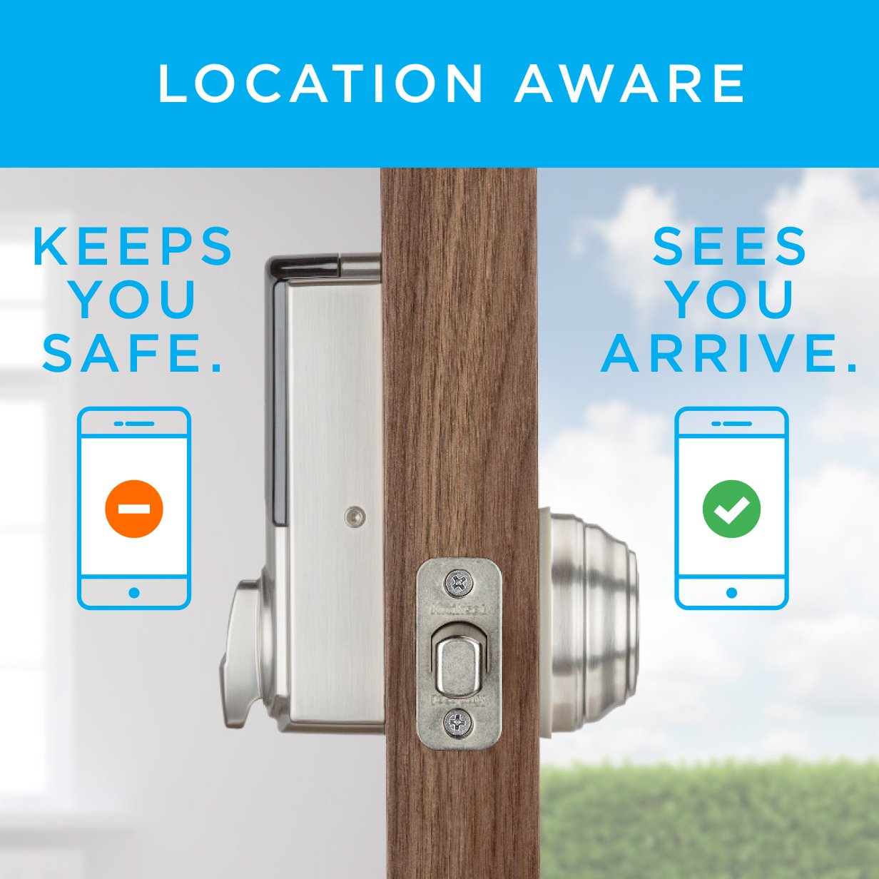 Kwikset - Kevo 99250-202 Kevo 2nd Gen Bluetooth Touch-to-Open Smart Keyless Entry Electronic Deadbolt Door Lock Featuring SmartKey Security, Satin Nickel