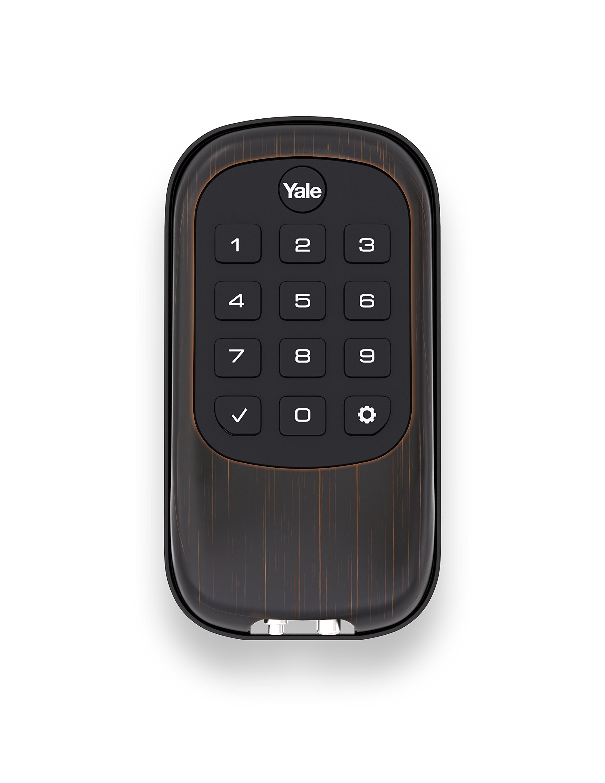 Yale Security Real Living Keyless Push Button Deadbolt With Z-Wave, Oil Rubbed Bronze