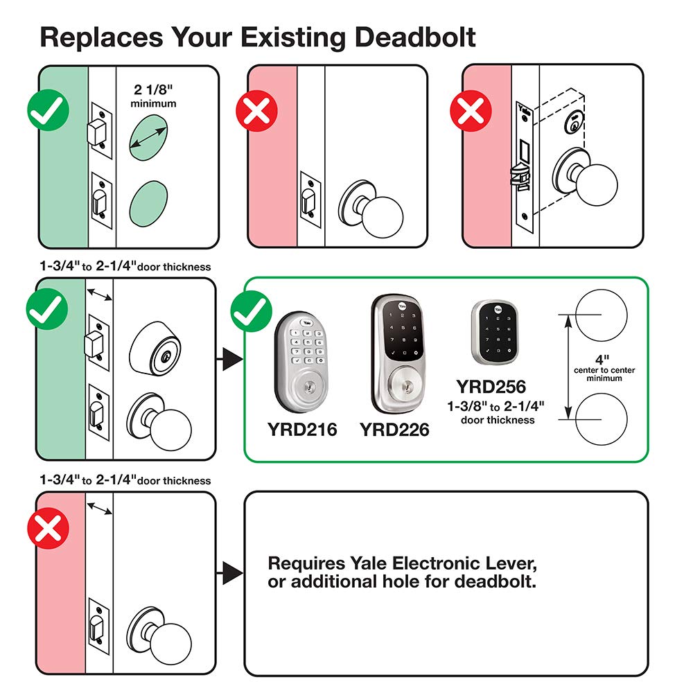 Yale Security Real Living Keyless Push Button Deadbolt With Z-Wave, Oil Rubbed Bronze