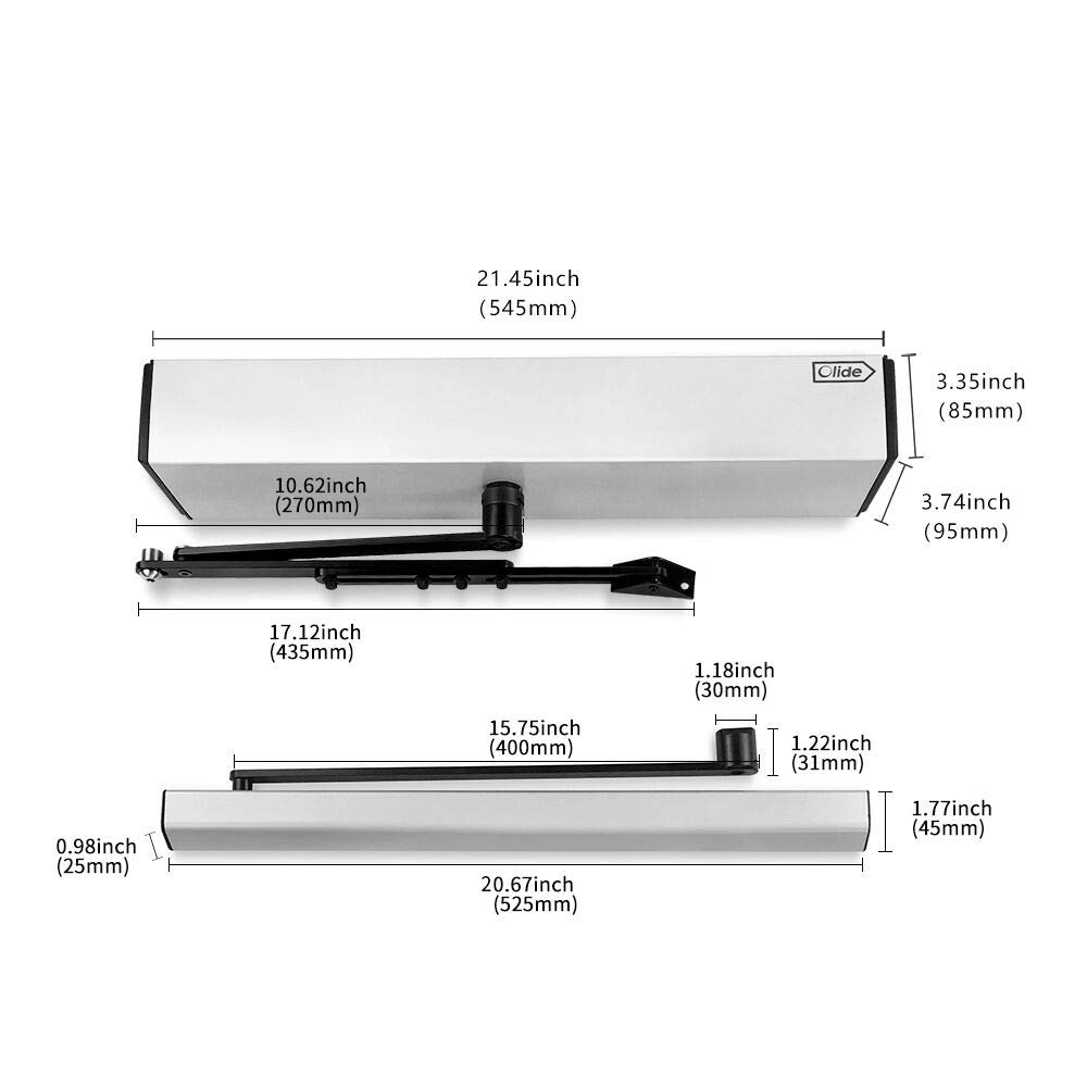 Smart WiFi APP Control Automatic Door Opener by Olideauto,WiFi Built in Receiver Olide-510FW,Compatible with Alexa,Google Assistant Voice Control Auto Door with Wireless Push Panels