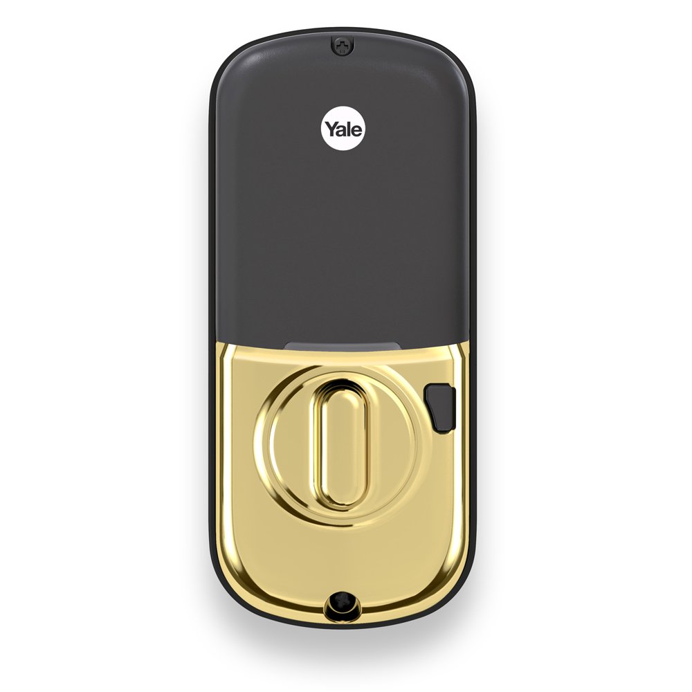 Yale Touchscreen Electronic Deadbolt with Z-Wave, Polished Brass (YRD220-ZW-605), Works with Alexa via SmartThings or Wink