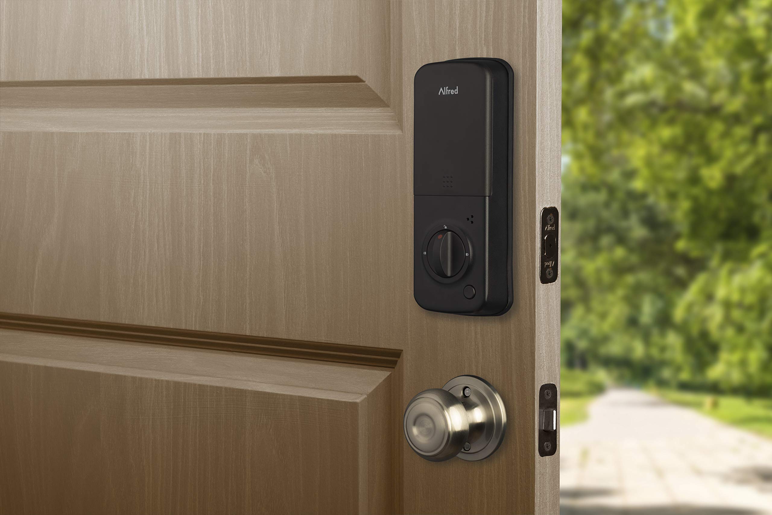 Alfred DB2-B Smart Door Lock Deadbolt Touchscreen Keypad, Pin Code + Key Entry + Bluetooth, Up to 20 Pin Codes (Black)