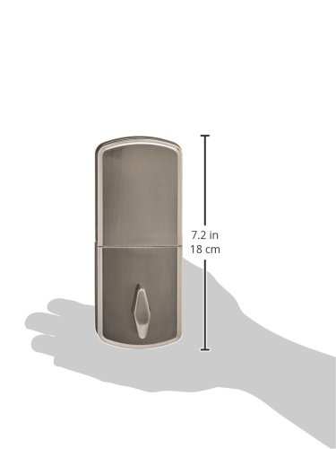 MiLocks WF-02SN Digital Deadbolt Door Lock with Keyless Entry via Remote Control for Exterior Doors, Satin Nickel
