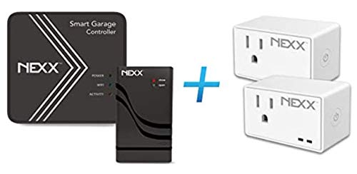 NEXX Smart Garage WiFi Controller NXG-200 + 2 Nexx Smart Plug Bundle