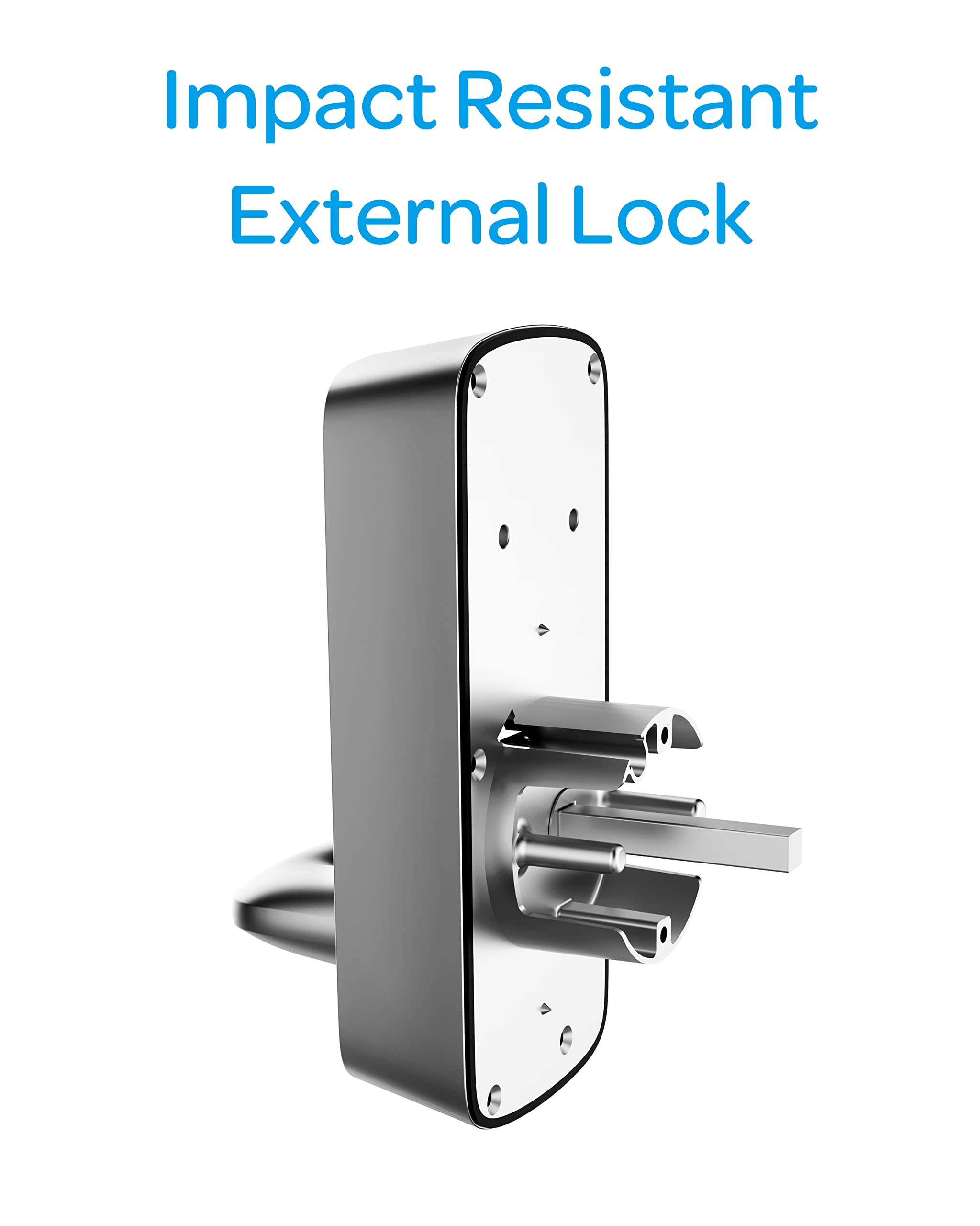 ULTRALOQ Lever, WiFi Smart Lock with Bridge, Heavy Duty 5-in-1 Keyless Entry Door Locks, Fingerprint Lock with Keypads and Voice Guide, Smart Door Lock for Front Door, Home and Office