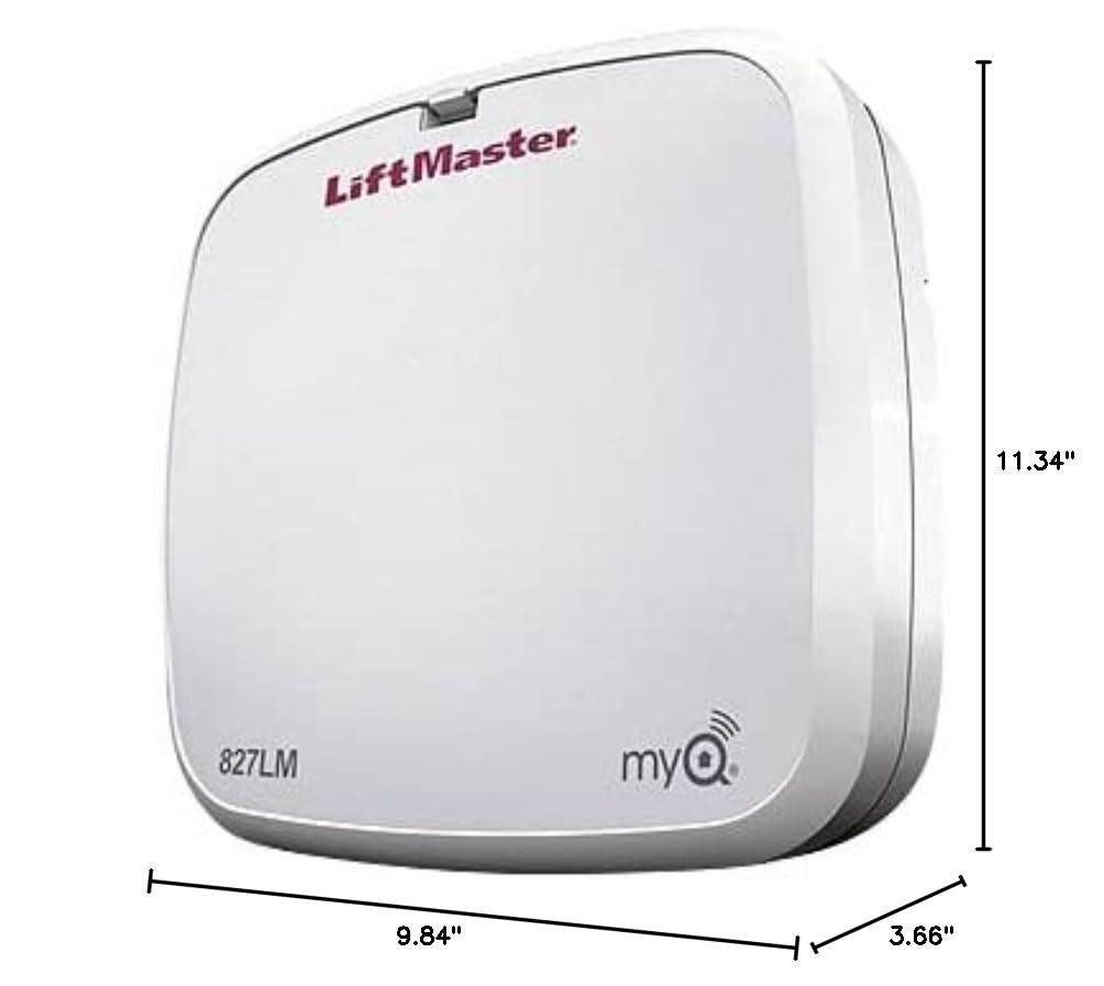 LiftMaster 827LM Ceiling or Wall Mounted MyQ Remote 1500 Lumens LED Garage Light with Timer-to-Close