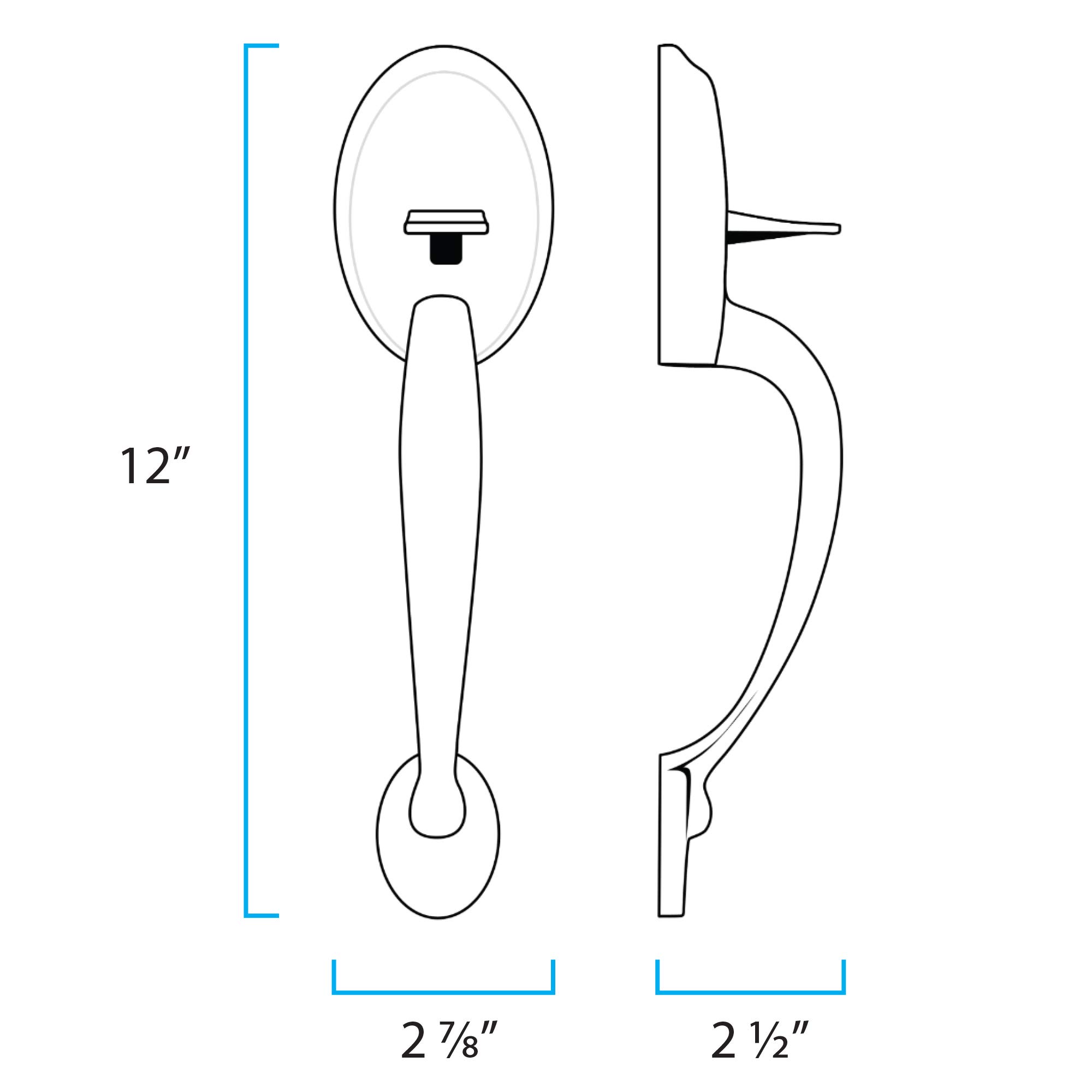 MiLocks BXF-02SN Digital Deadbolt Door Lock and Passage Handleset Combo with Keyless Entry via Remote Control and Keypad Code for Exterior Doors, Satin Nickel