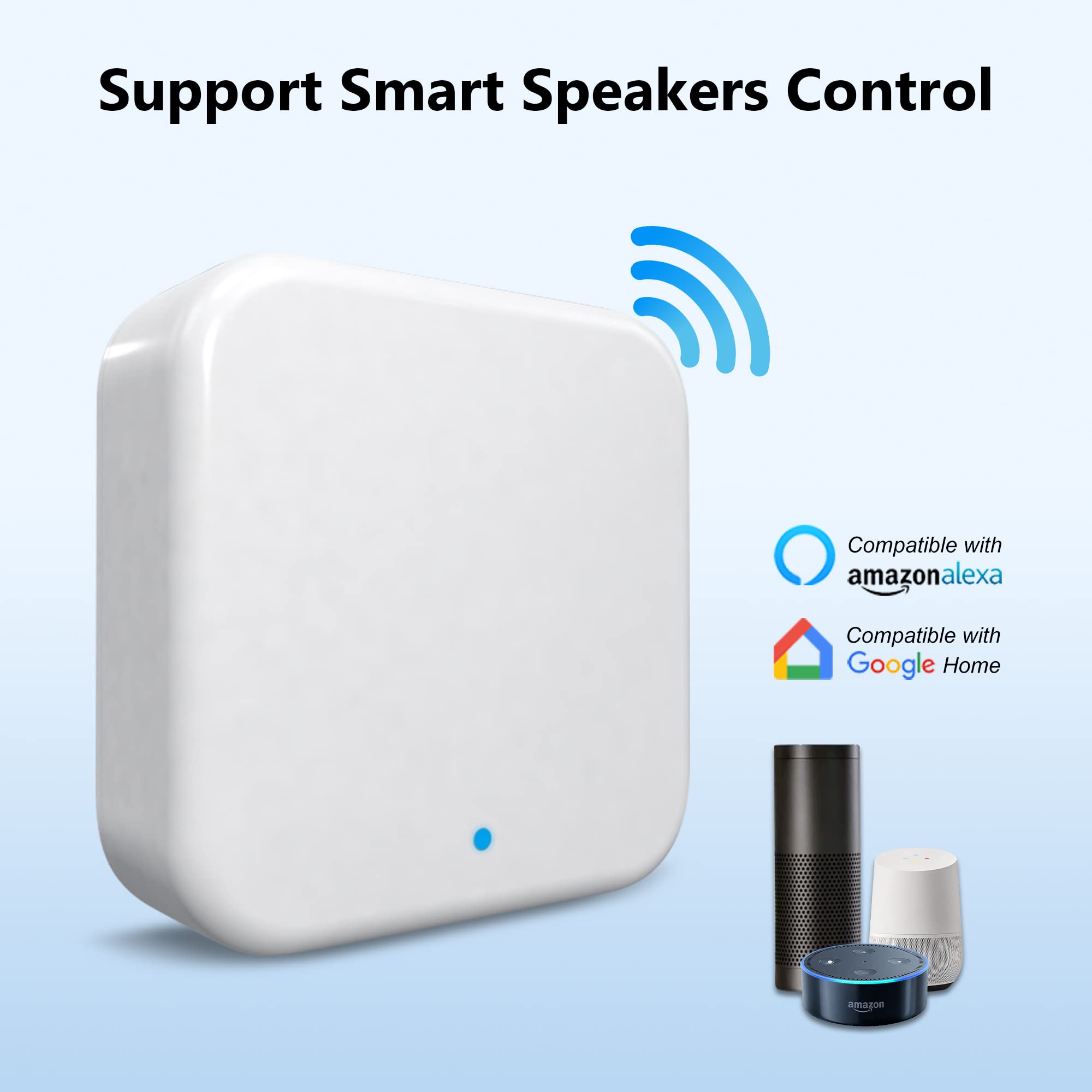 YRHAND Smart Lock WiFi Gateway Smart Hub WiFi Hub TT Lock App Gateway Smart Goor Lock with Remote Control Smart hubs Compatible with Alexa Google Home,WiFi Bridge for Door Locks