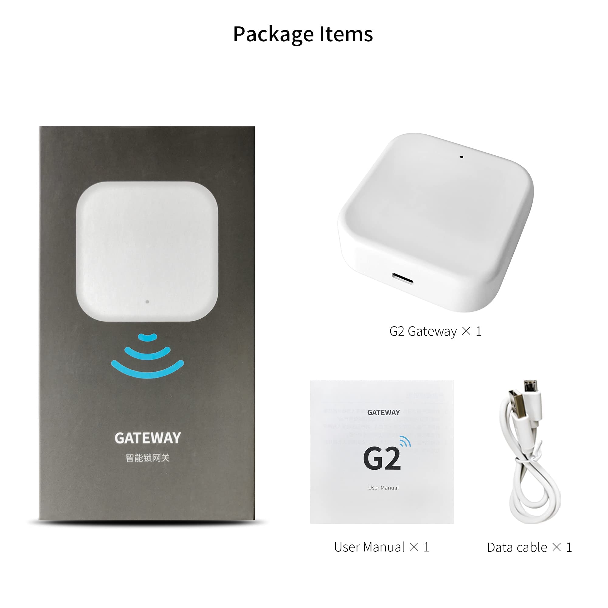 YRHAND Smart Lock WiFi Gateway Smart Hub WiFi Hub TT Lock App Gateway Smart Goor Lock with Remote Control Smart hubs Compatible with Alexa Google Home,WiFi Bridge for Door Locks