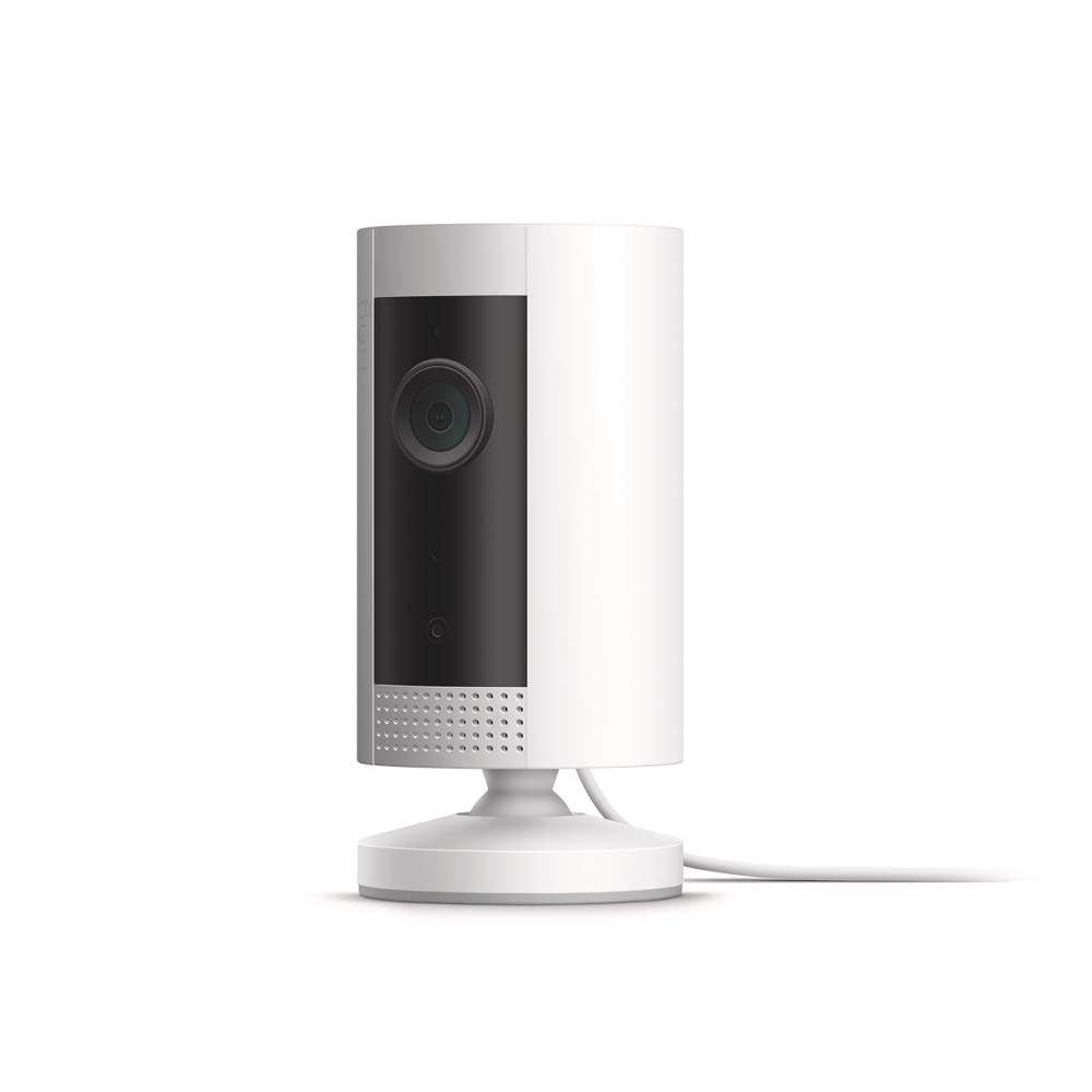 Ring Indoor Cam, Compact Plug-In HD security camera with two-way talk, Works with Alexa - White