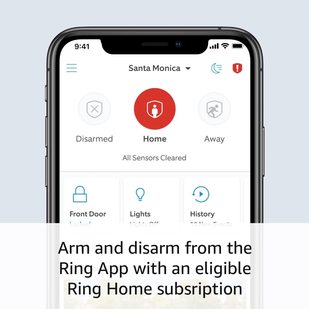 Ring Indoor Cam, Compact Plug-In HD security camera with two-way talk, Works with Alexa - White