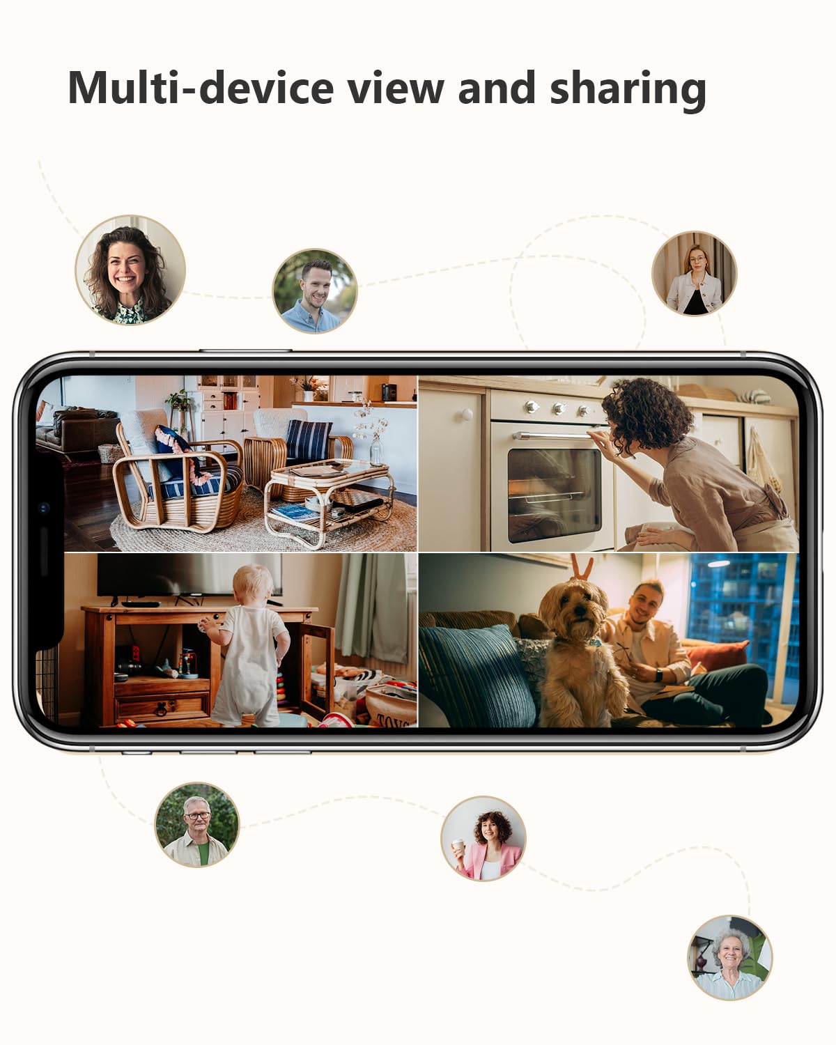Imou Indoor Security Camera 1080p WiFi Camera (2.4G Only) 360 Degree Home Camera with App, Night Vision, 2-Way Audio, Human Detection, Motion Tracking, Sound Detection, Local & Cloud Storage