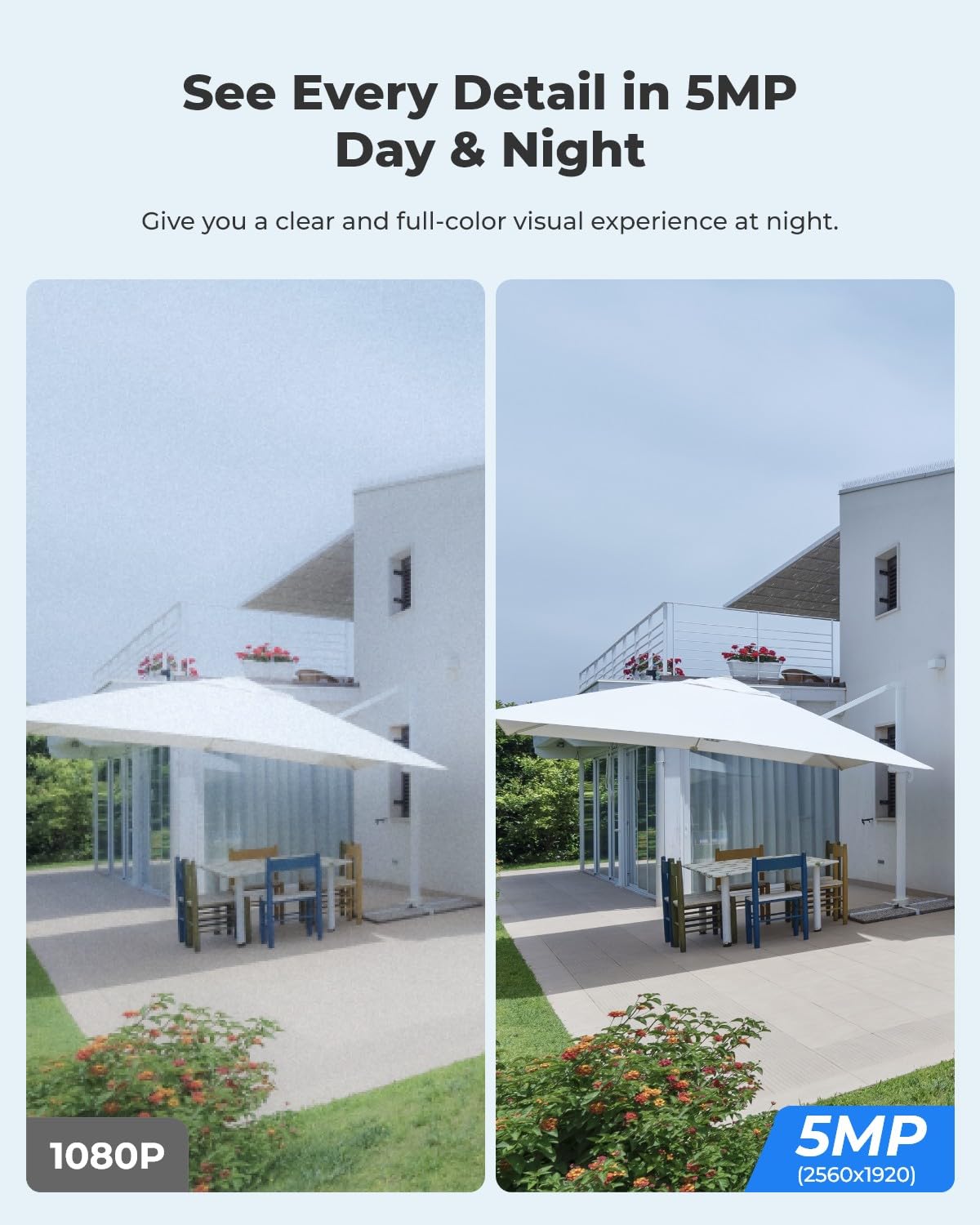 REOLINK Security Camera Wireless Outdoor, Pan Tilt Solar Powered with 2K Night Vision, 2.4/5 GHz Wi-Fi, 2-Way Talk, Works with Alexa/ Google Assistant for Home Surveillance, Argus PT w/ Solar Panel