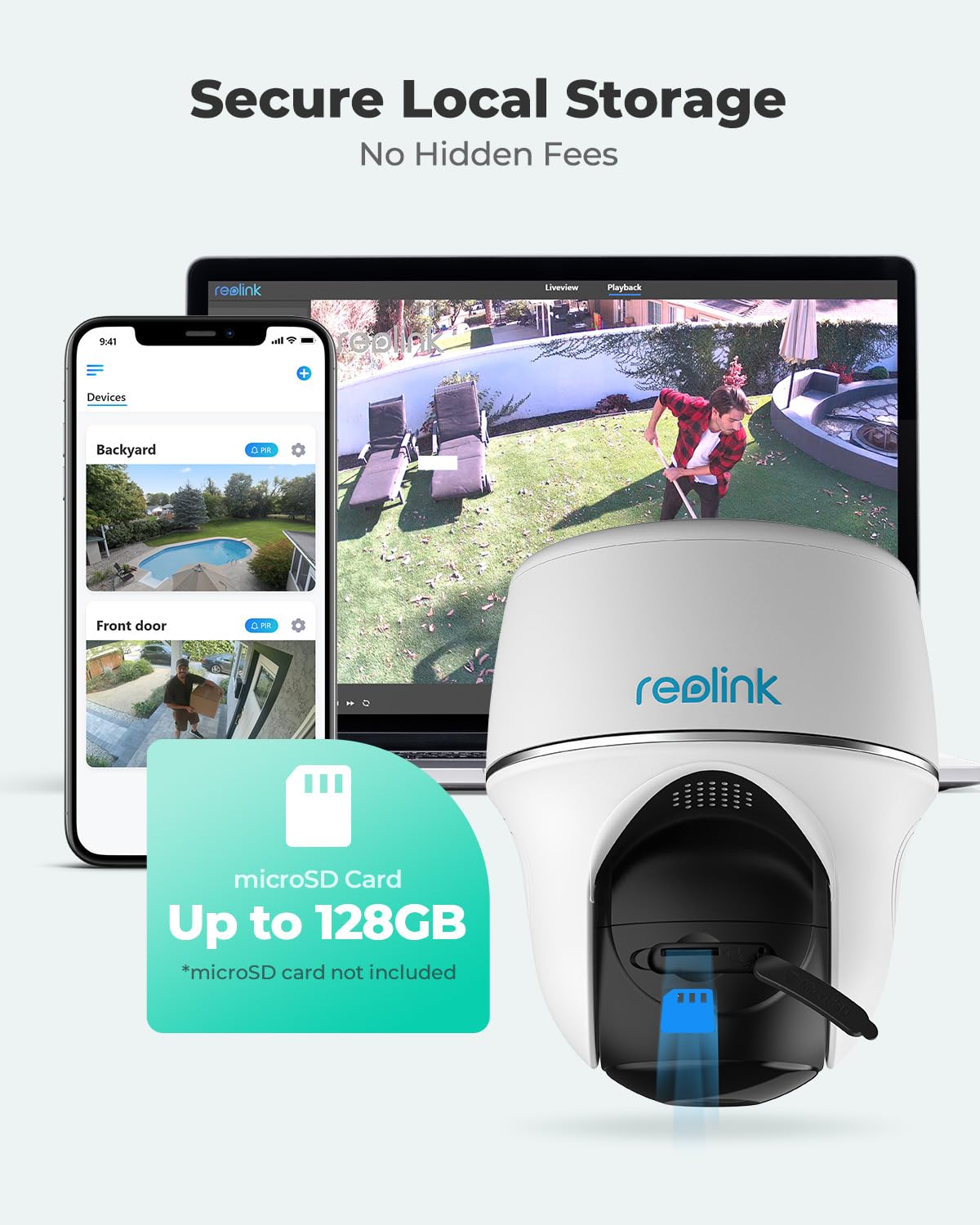 REOLINK Security Camera Wireless Outdoor, Pan Tilt Solar Powered with 2K Night Vision, 2.4/5 GHz Wi-Fi, 2-Way Talk, Works with Alexa/ Google Assistant for Home Surveillance, Argus PT w/ Solar Panel