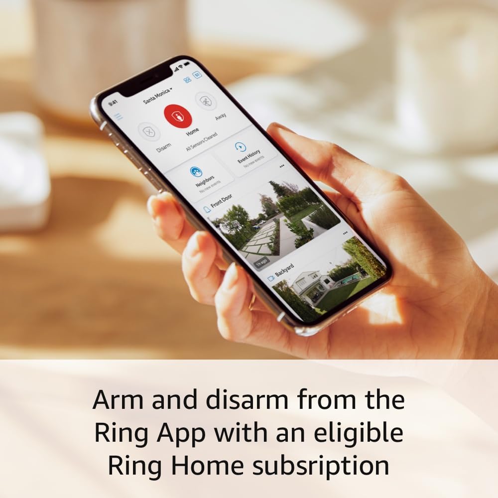 Ring Alarm 8-piece kit (2nd Gen) – home security system with optional 24/7 professional monitoring – Works with Alexa