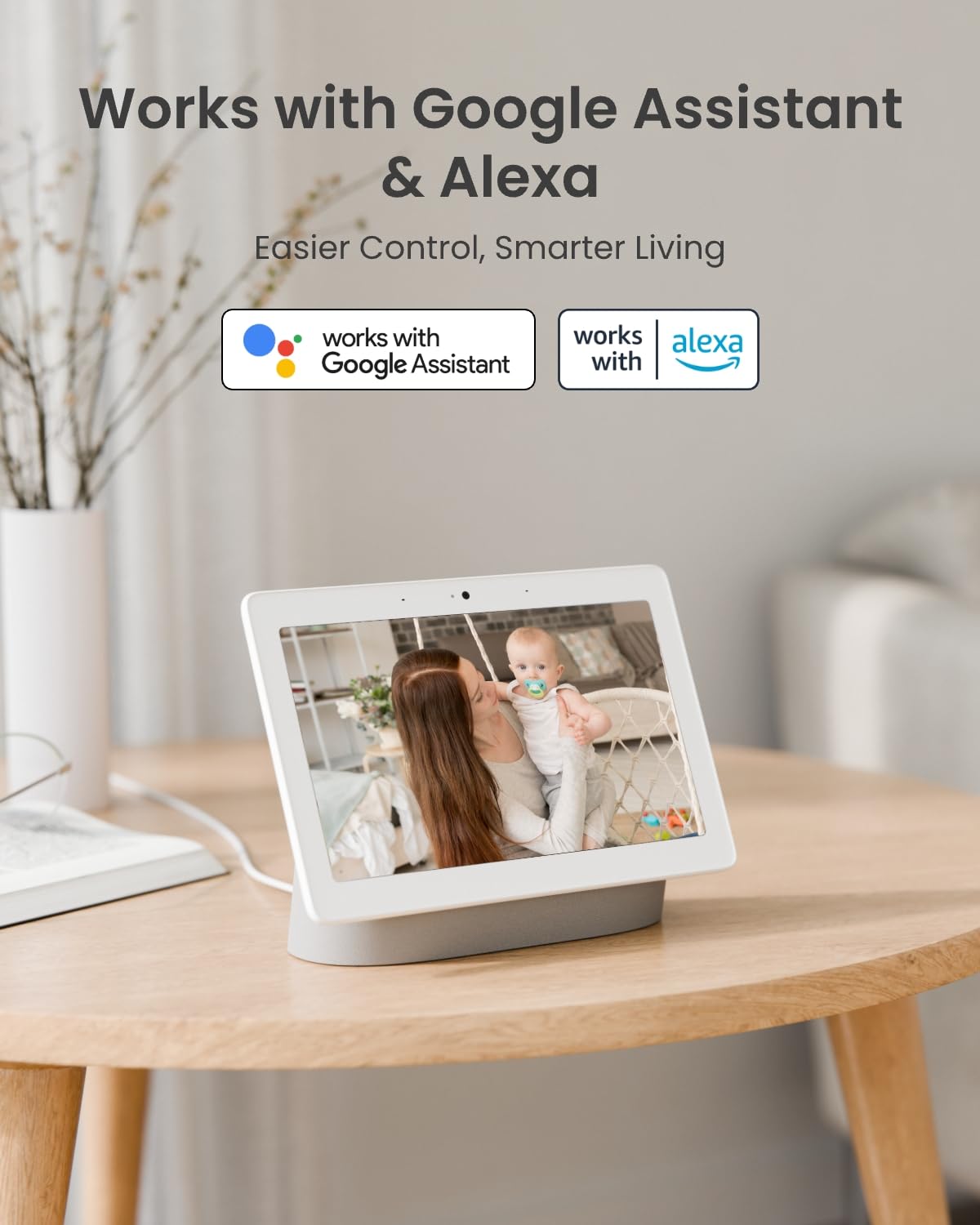 REOLINK Indoor Security Camera, 5MP Super HD Plug-in WiFi Camera with PTZ, Auto Tracking, Human/Pet AI, Ideal for Baby Monitor/ Pet Camera/Home Security, Dual Band WiFi, Local Storage, E1 Zoom