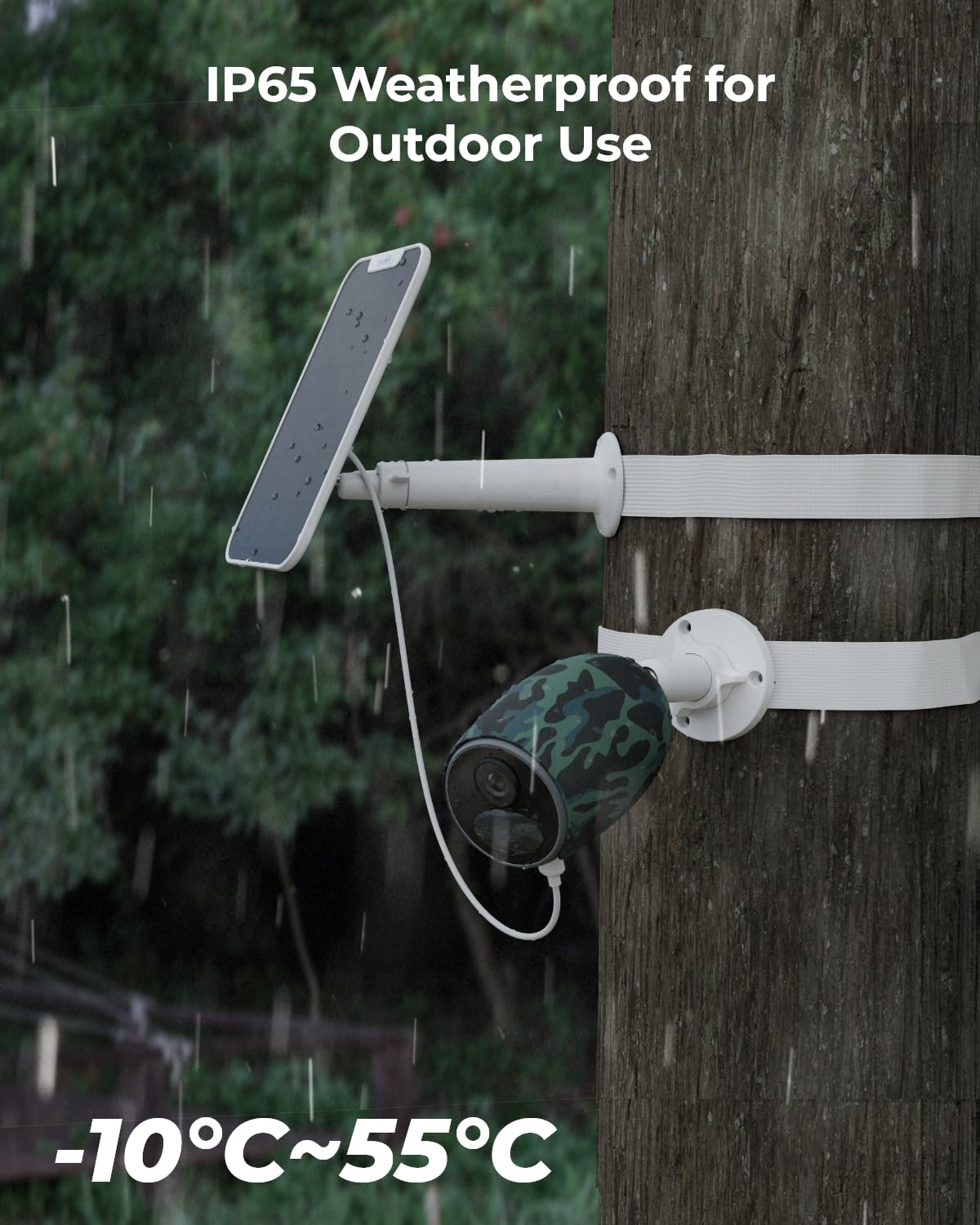 REOLINK 4G LTE Cellular Security Camera Outdoor, Wireless Solar Powered Rechargeable Battery, 4MP Night Vision, Smart Person/Vehicle Detection, Time Lapse, No WiFi Needed, Go Plus with Solar Panel